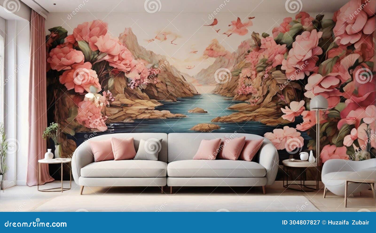 Interior Designs with Striking Wall Murals, Illustrating How a Single ...
