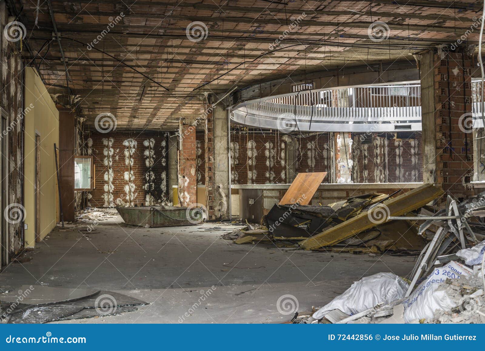 Interior destruction stock photo. Image of crisis, fear - 72442856