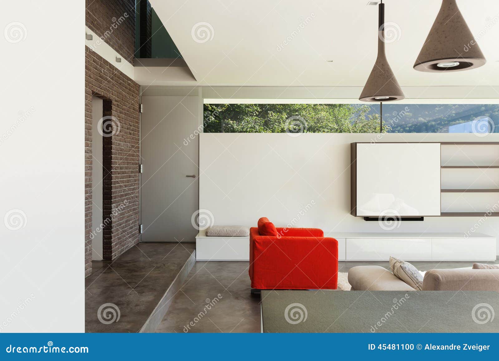 Interior, Detail of the Living Room Stock Photo - Image of interior ...