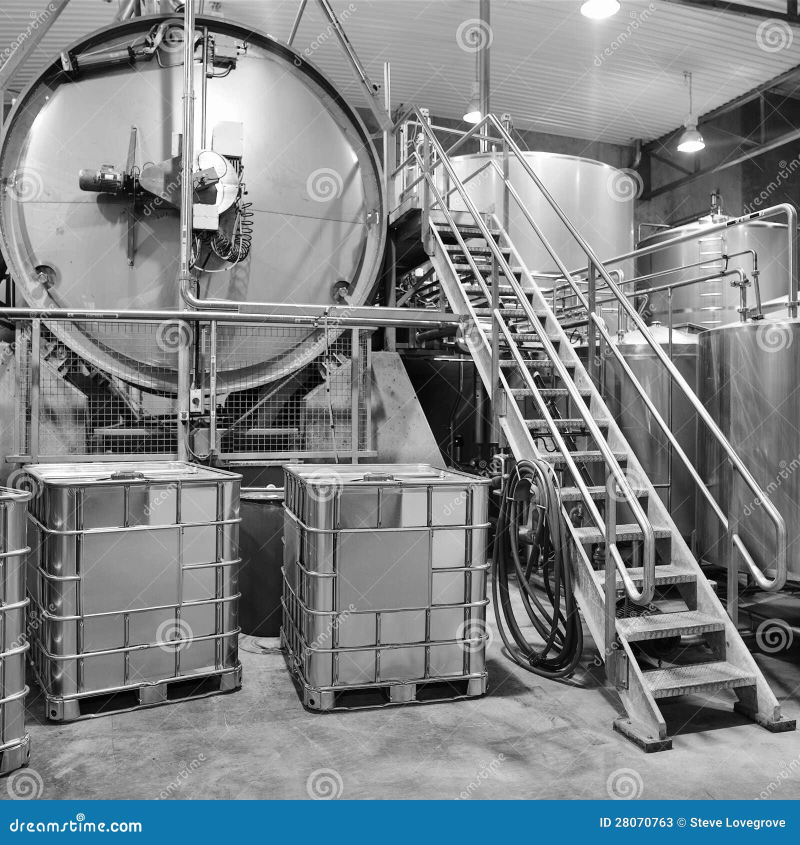 Interior of Distillery stock image. Image of steps, industrial - 28070763