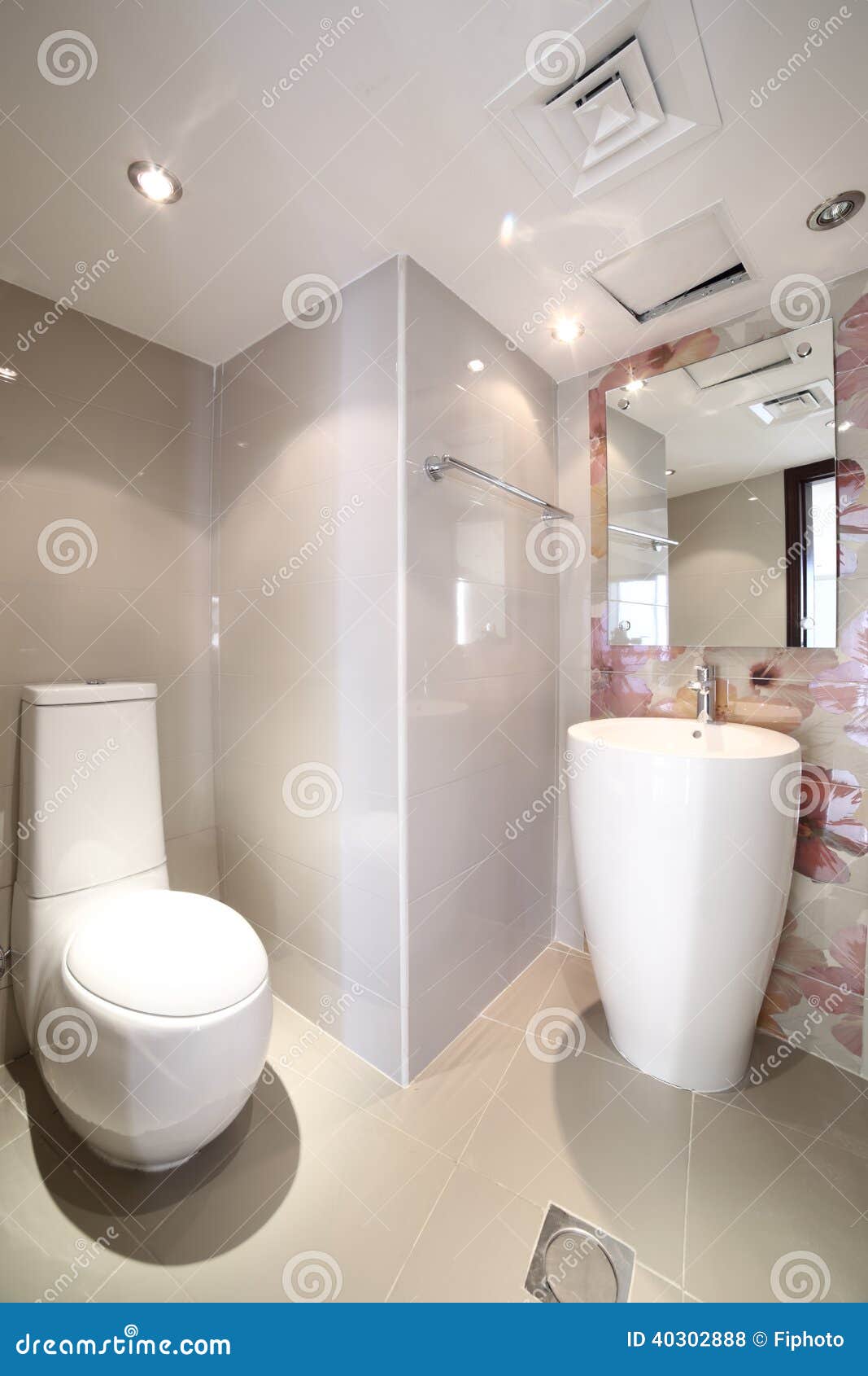 Interior Do Toalete Moderno No Estilo Europeu Foto de Stock - Imagem de ...