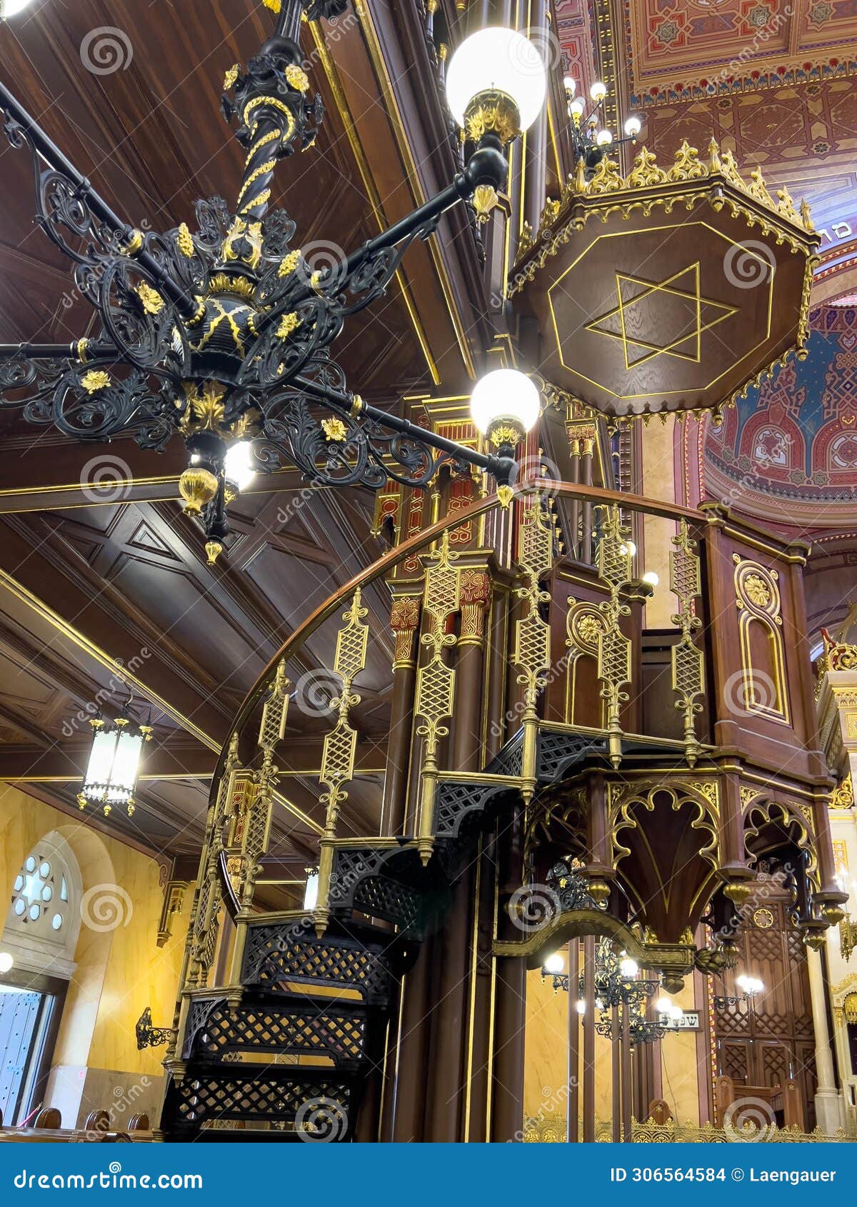 Interior of Dohany Synagogue, the Largest Synagogue in Europe in ...
