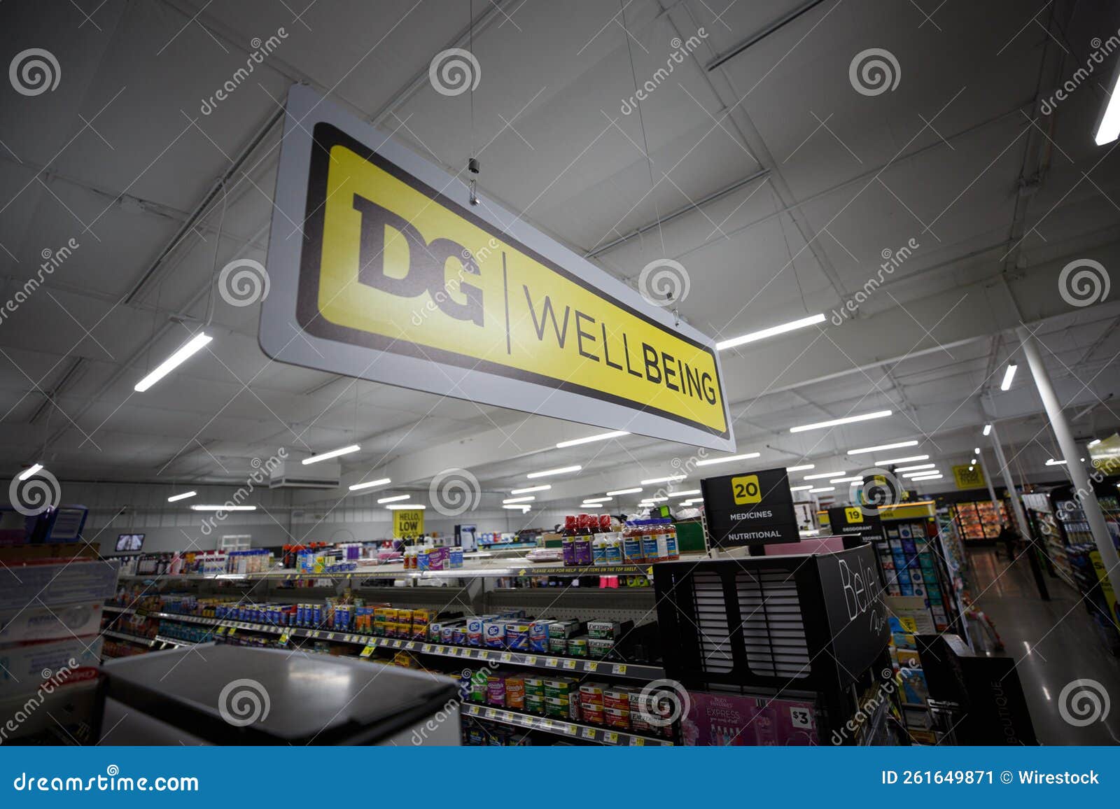 Interior of Dollar General WellBeing Store Editorial Photo - Image of ...