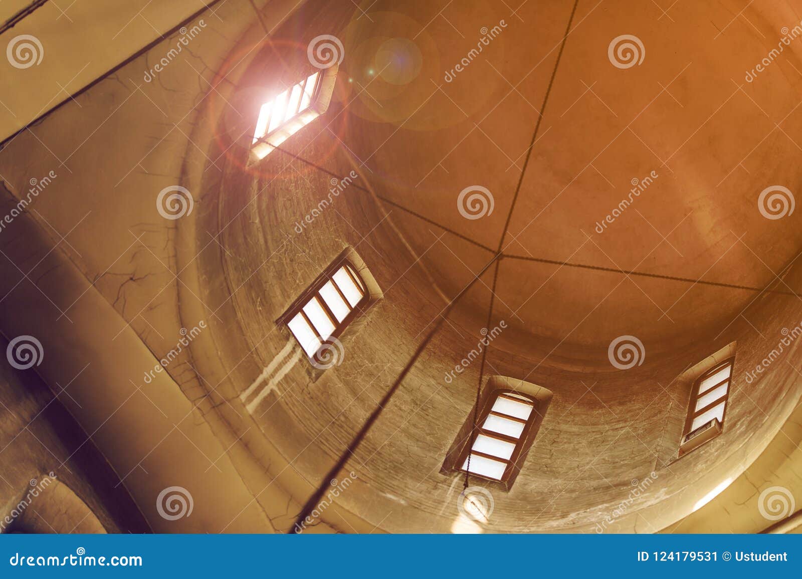 The Interior of the Dome of the Temple Stock Image - Image of roman ...