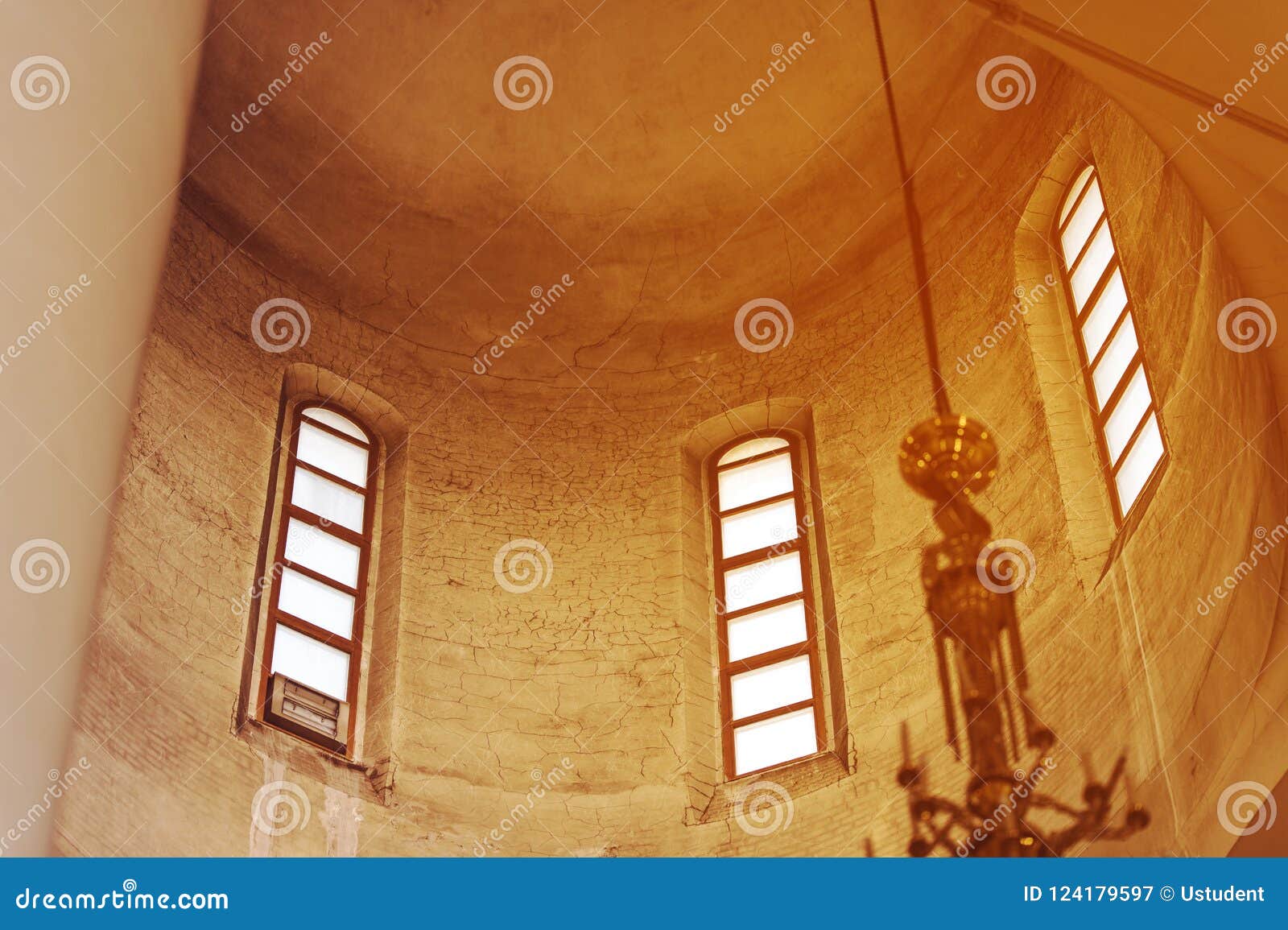 The Interior of the Dome of the Temple Stock Image - Image of monument ...