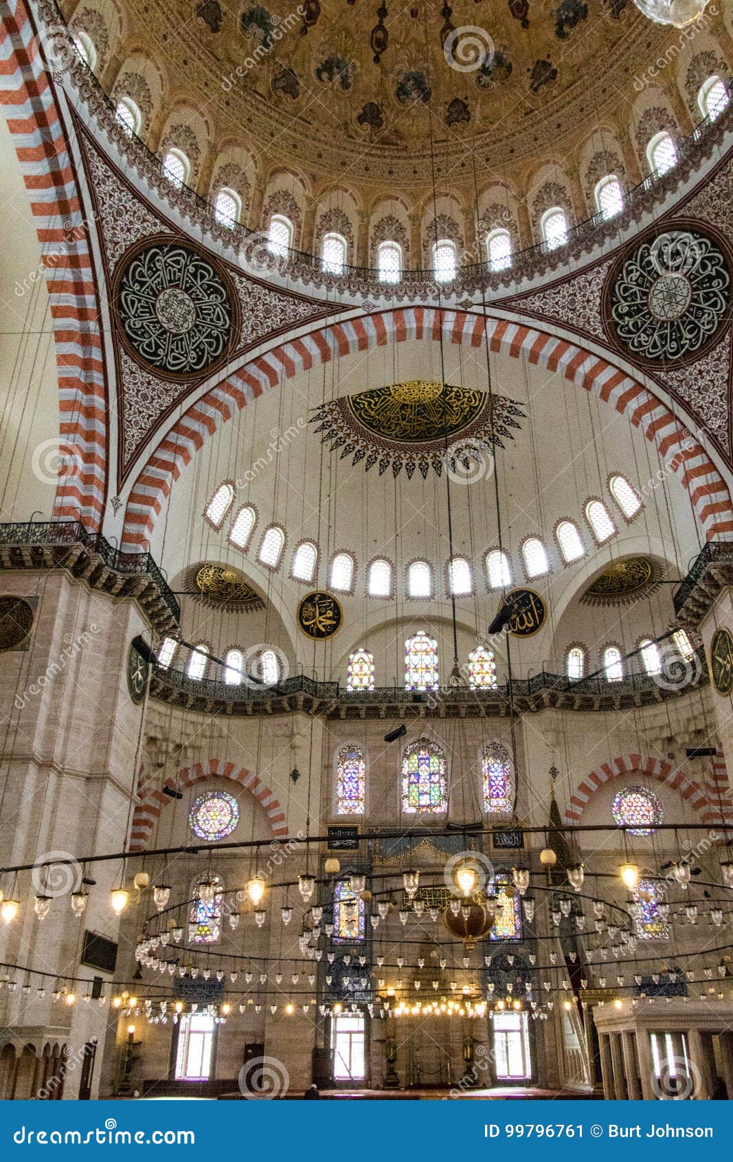 Interior Domes of Blue Mosque Editorial Photo - Image of church ...