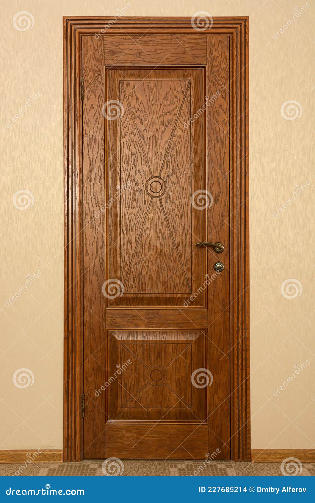 Interior Door Brown Background. Layout Stock Photo - Image of grey ...