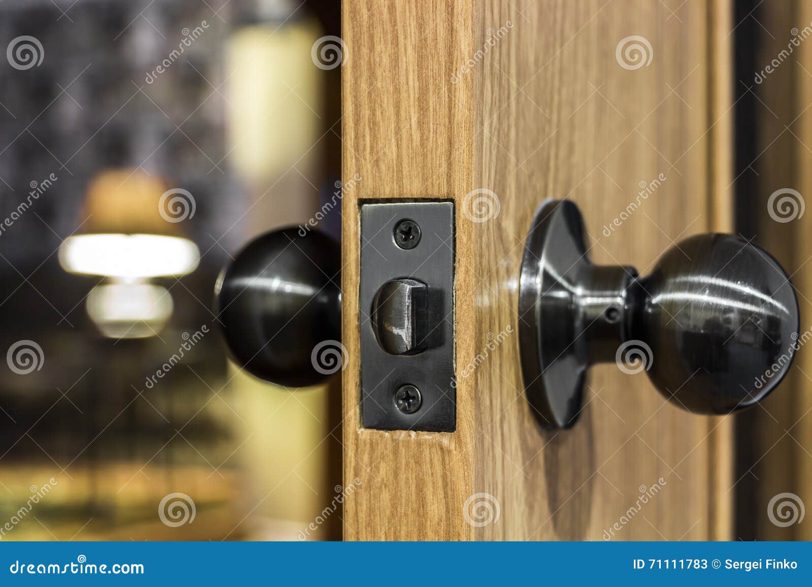 Interior Door Handle Closeup Stock Image - Image of doorknob, leaving ...