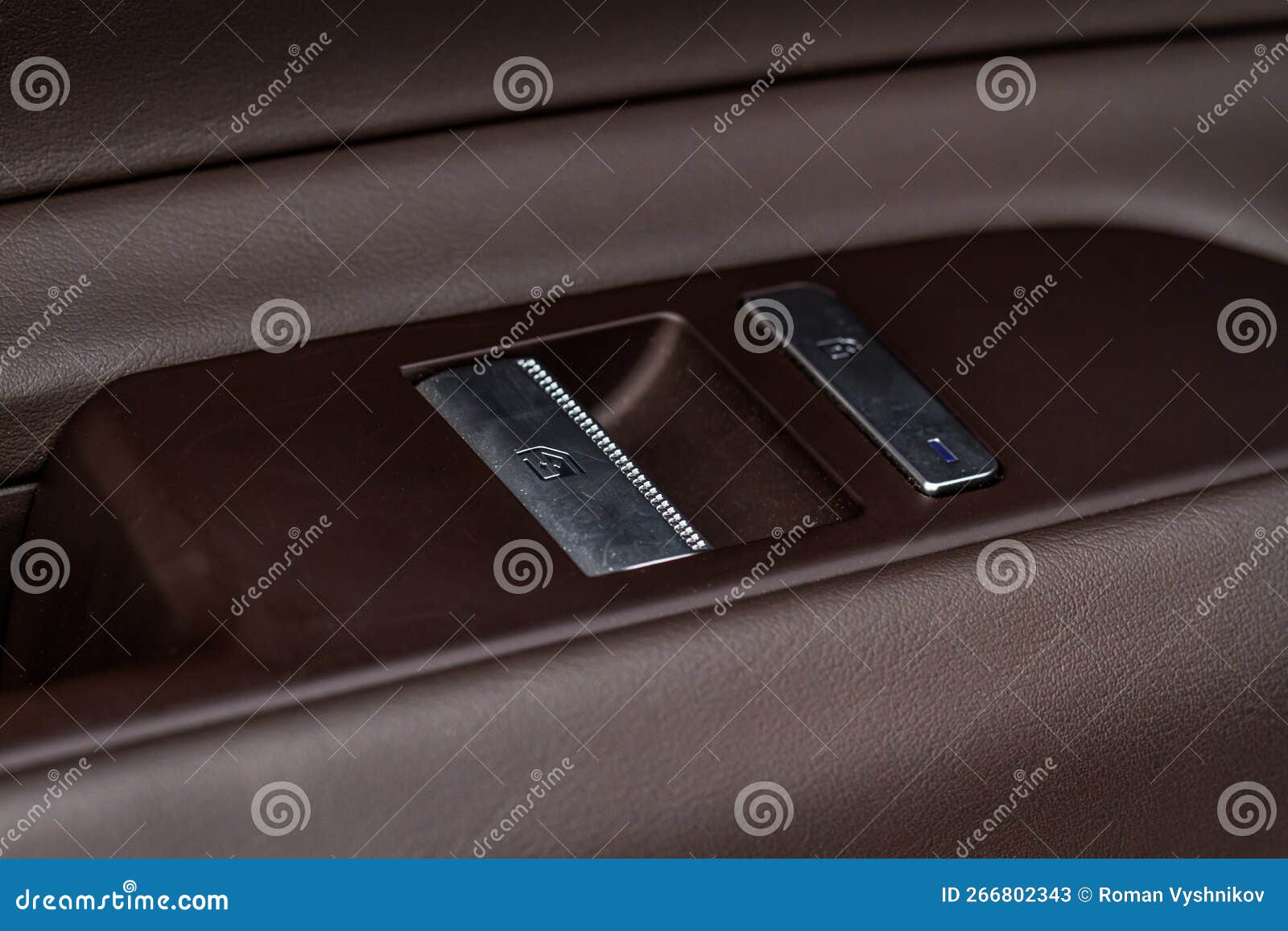 Interior doors of the car. stock image. Image of automatic - 266802343