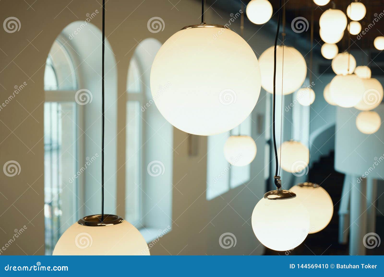 Interior Downlight Ceiling Light Design Stock Photo - Image of inside ...