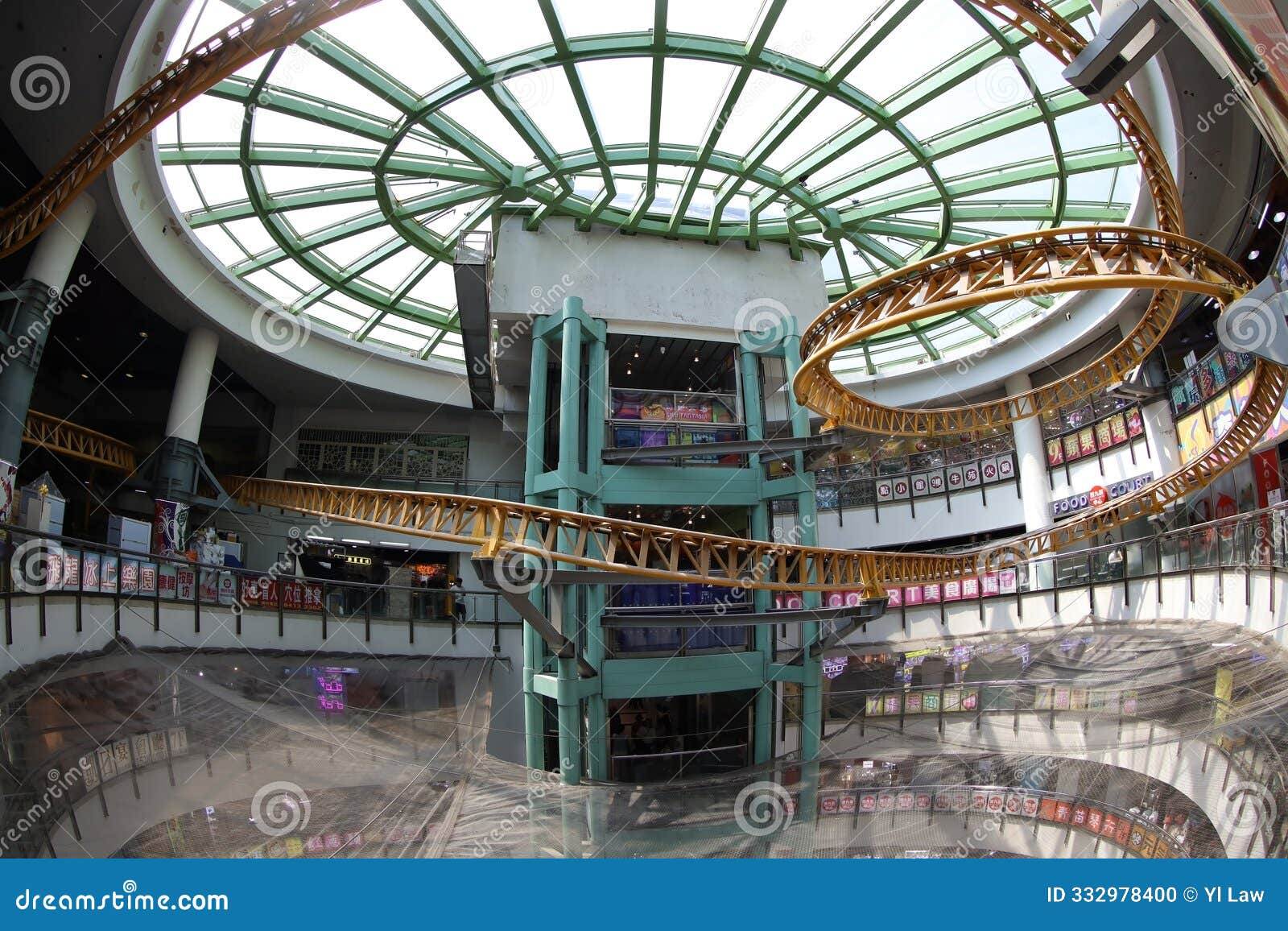 The Interior of Dragon Centre Shopping Mall Aug 27 2024 Editorial Image ...