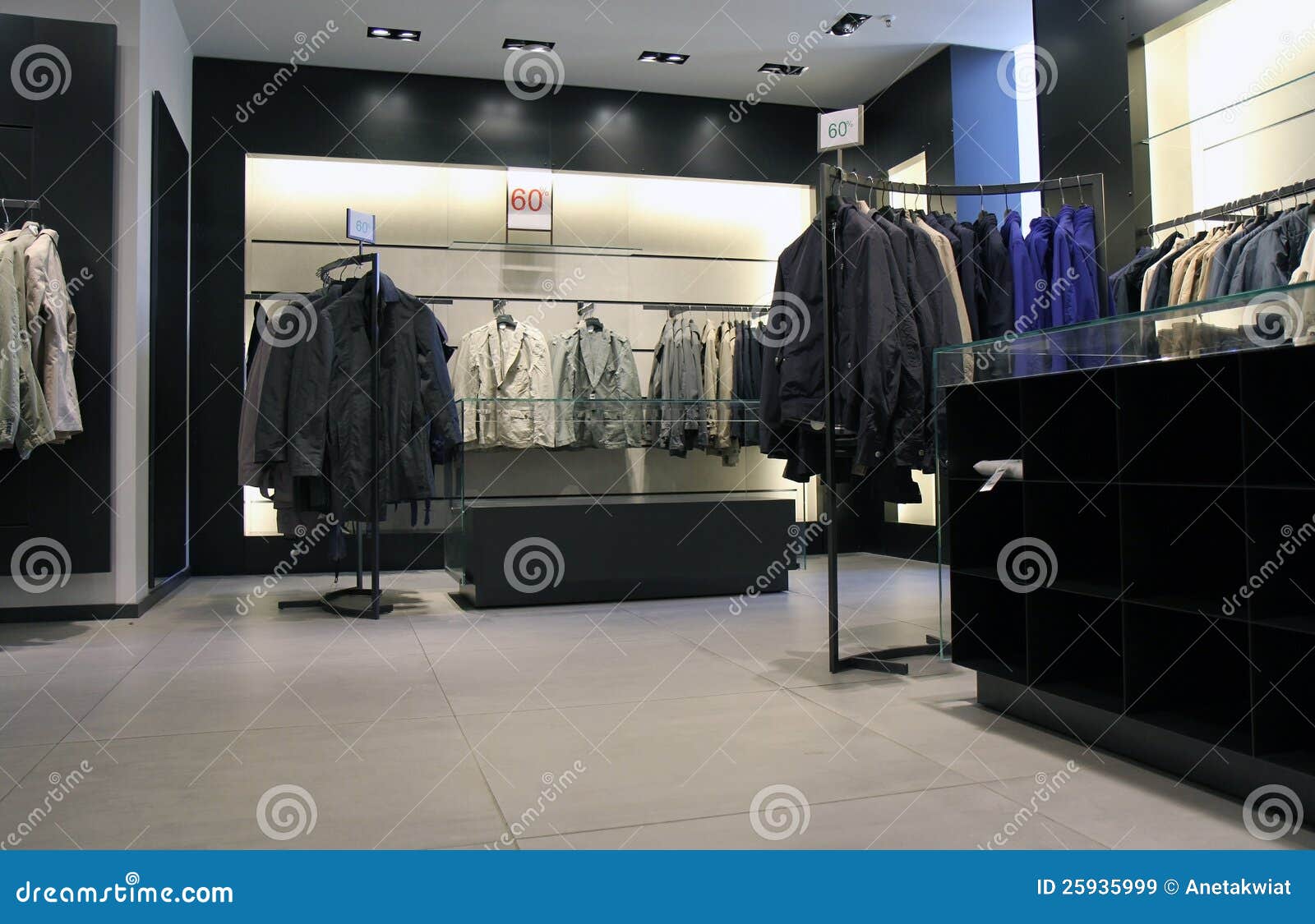 Interior dress shop stock image. Image of boutique, cloth - 25935999
