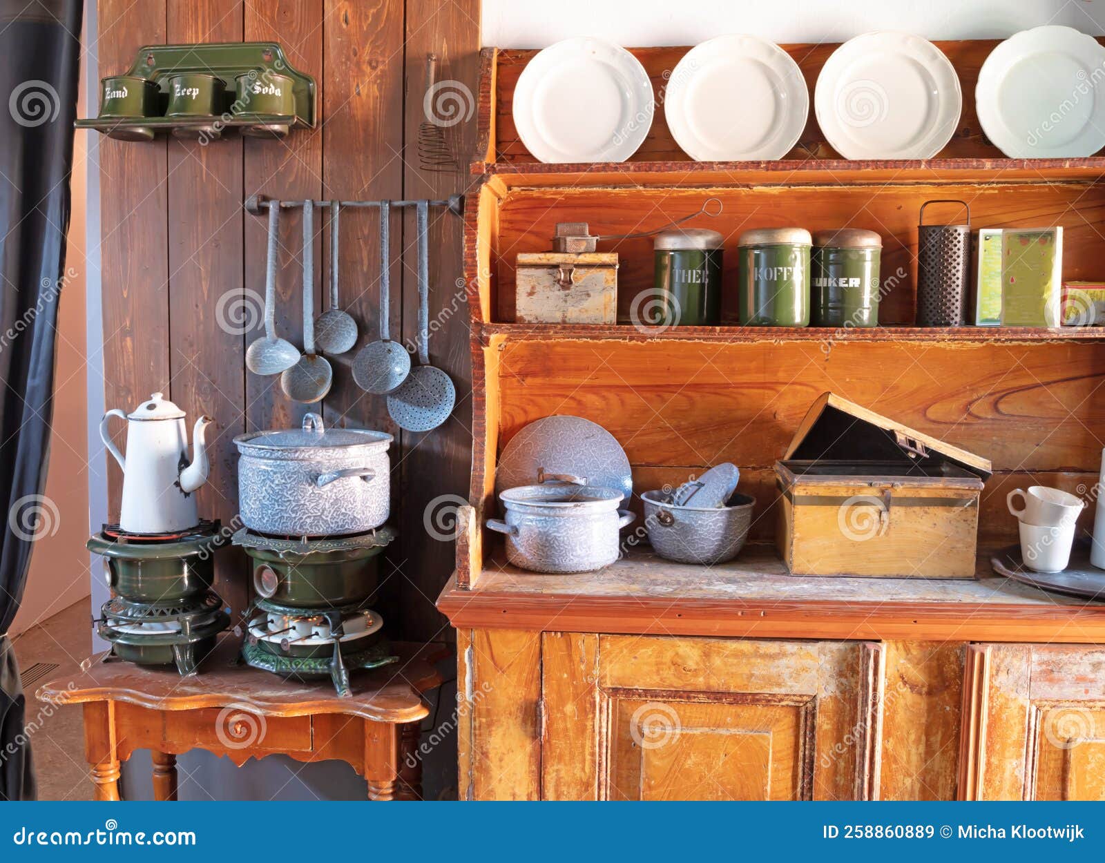 The Interior of a Dutch Kitchen from the 1920s Stock Image - Image of ...