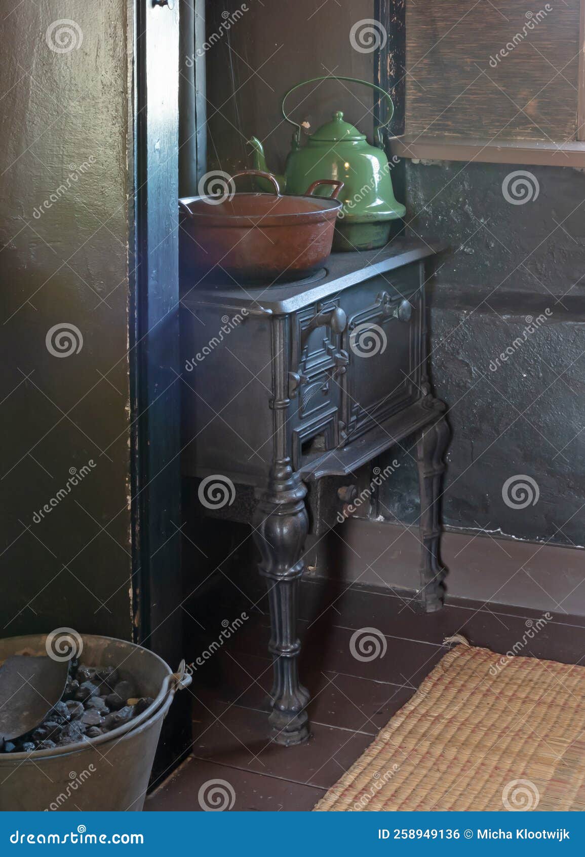The Interior of a Dutch Kitchen from the 1920s Stock Photo - Image of ...
