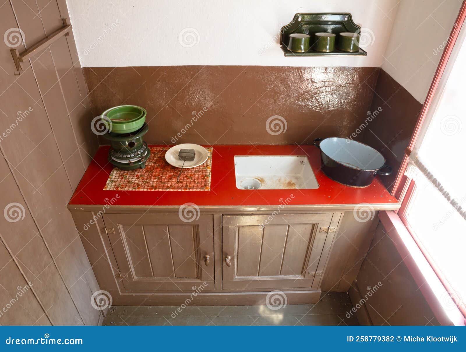 The Interior of a Dutch Kitchen from the 1920s Stock Photo - Image of ...