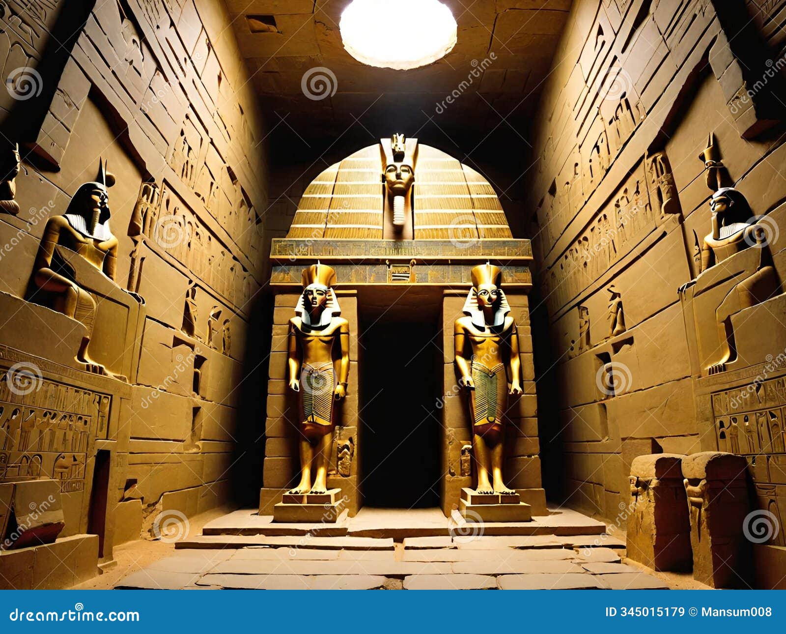 Interior Of Egyptian Temple Royalty-Free Stock Photo | CartoonDealer ...