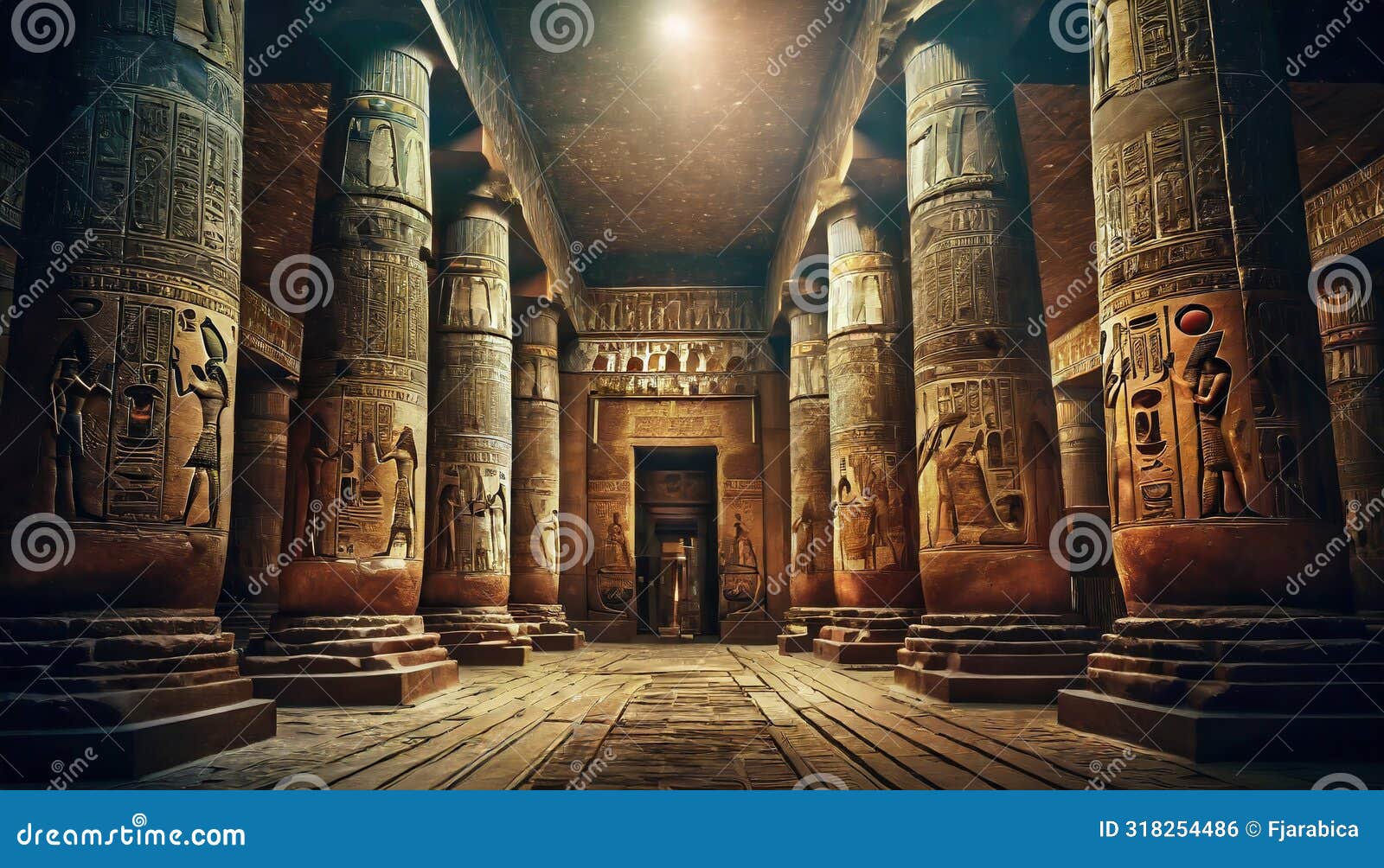 Interior Of Egyptian Temple Royalty-Free Stock Photo | CartoonDealer ...