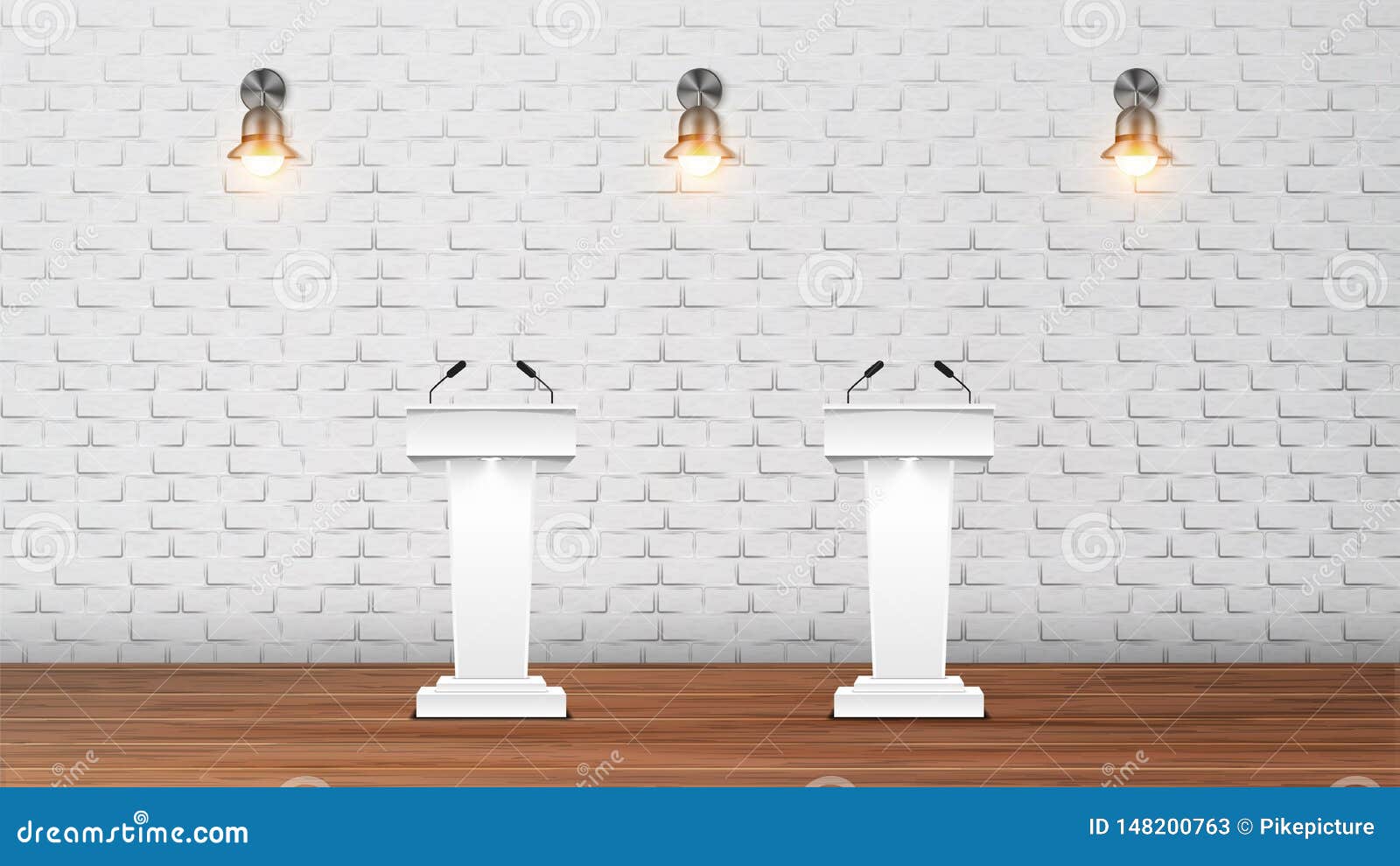 Elections Debate Tribunes Icon In Neon Style. Signs And Symbols Can Be ...