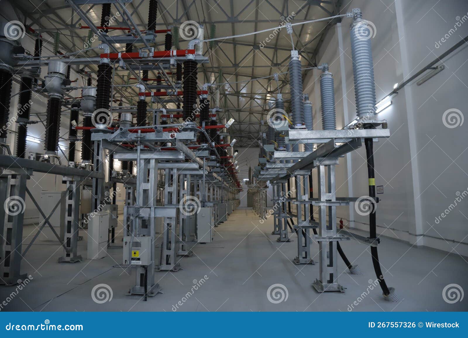 Interior of Electrical Substation Stock Photo - Image of factory ...