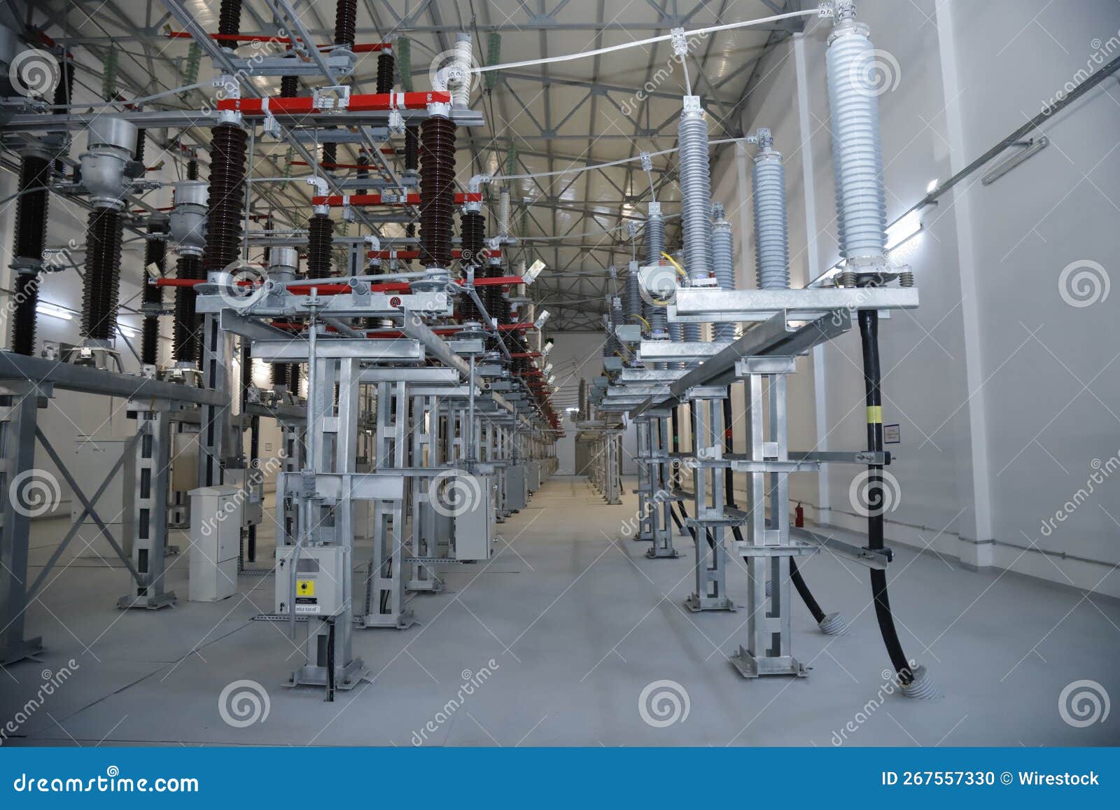 Interior of Electrical Substation Stock Photo - Image of connection ...