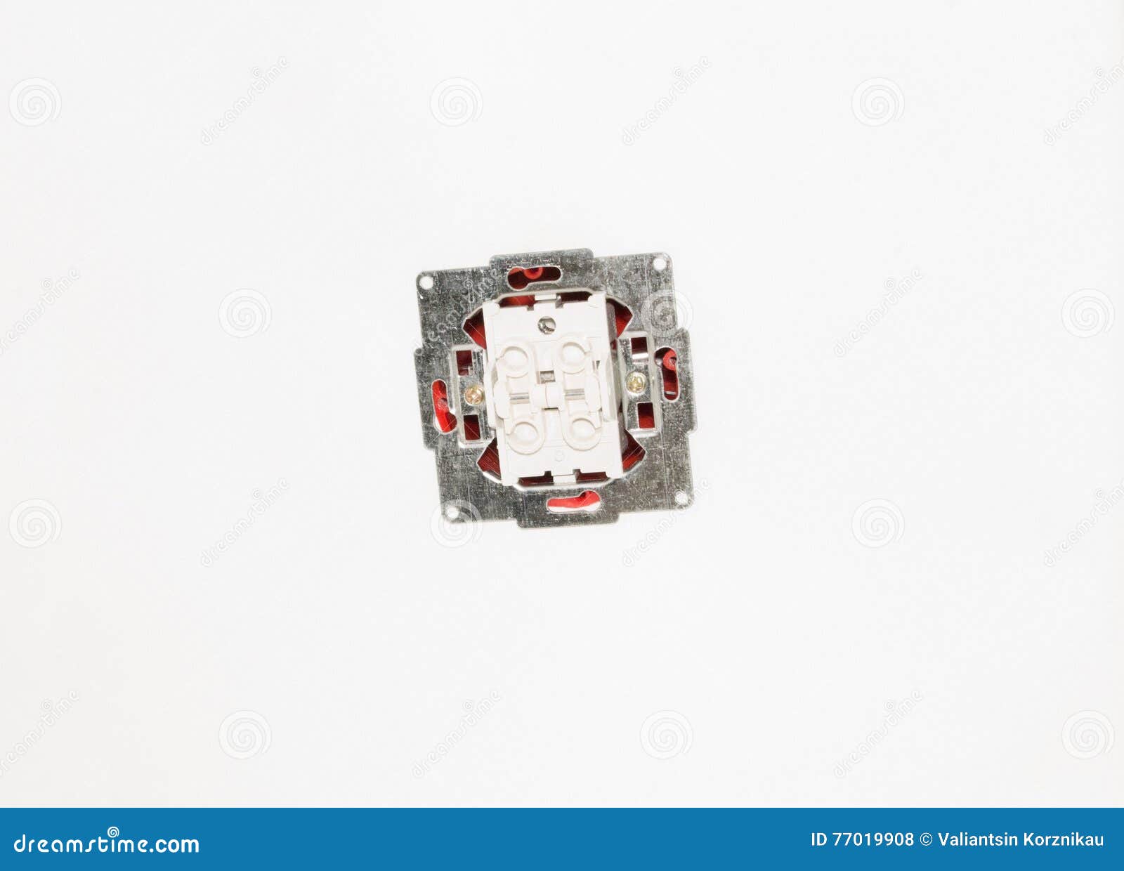 The Interior of the Electrical Switch Stock Photo - Image of grounding ...