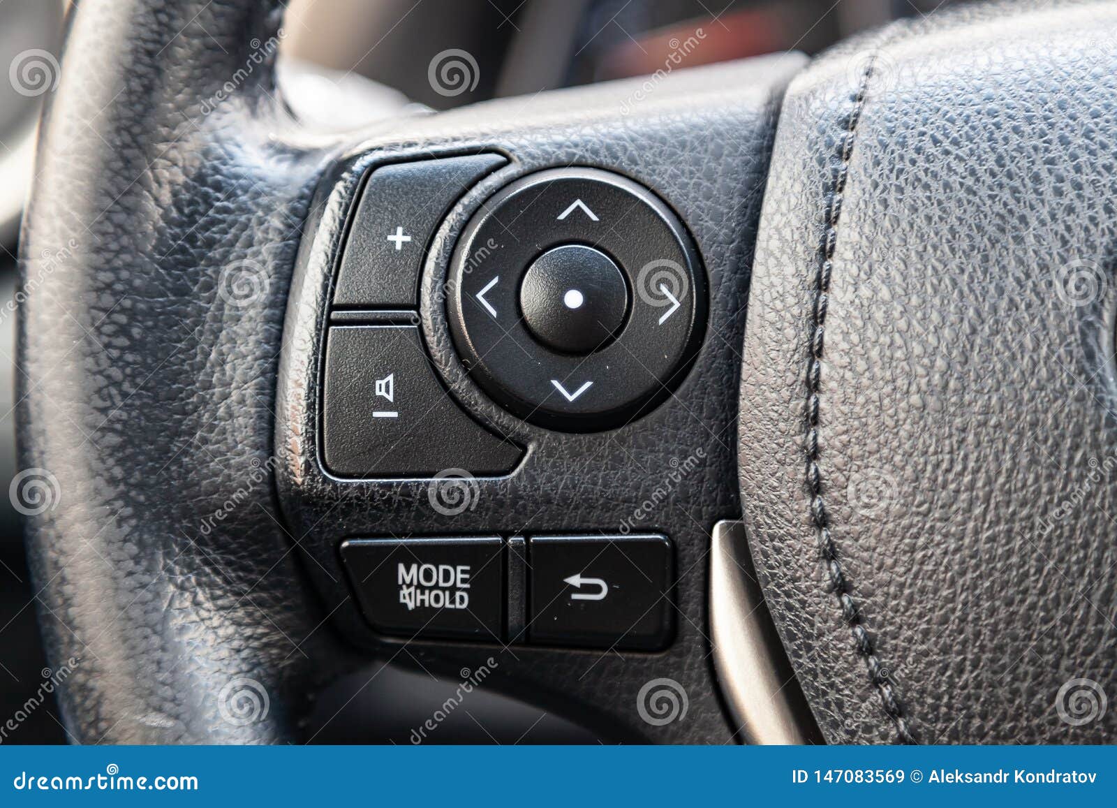 The Interior Elements of a New Expensive Business Car Inside with ...