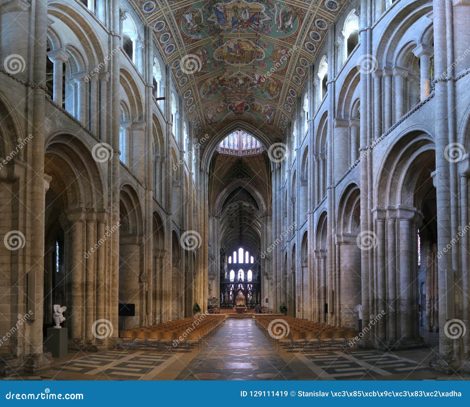 Interior of Ely Cathedral in England Editorial Stock Image - Image of ...