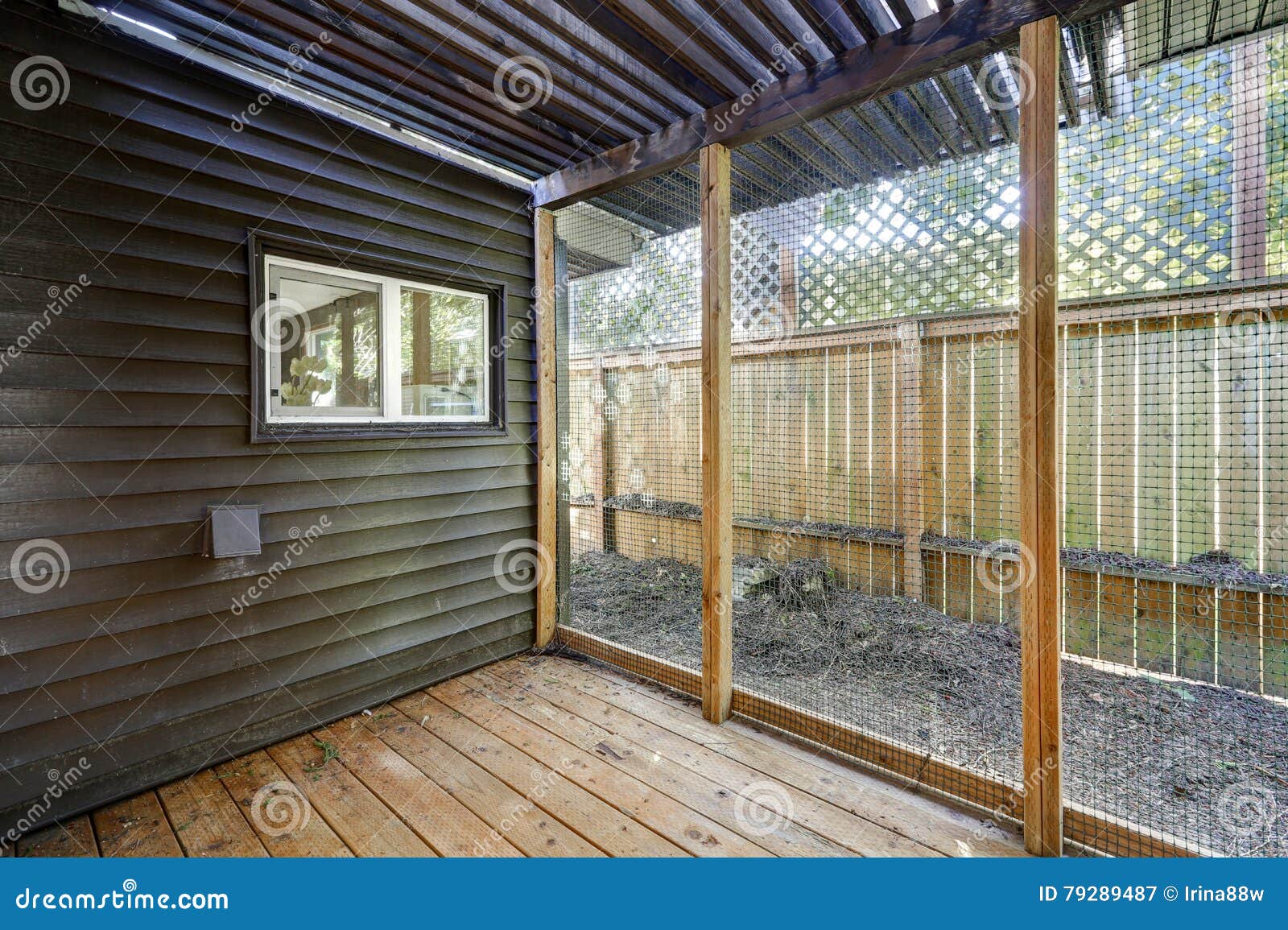 Interior of Empty Animal or Bird Shed Stock Image - Image of northwest ...