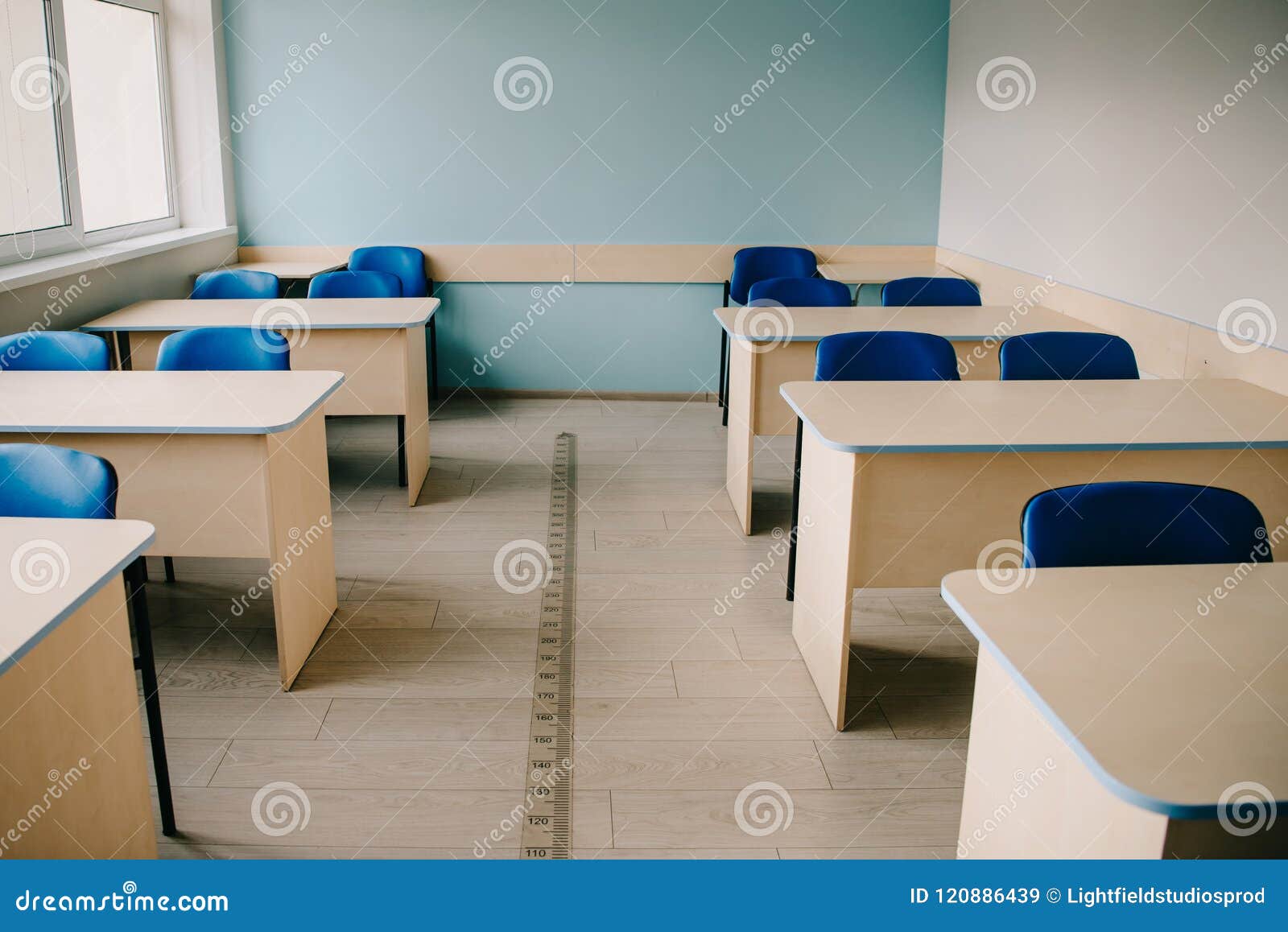 Interior of Empty Classroom Stock Image - Image of indoor, empty: 120886439