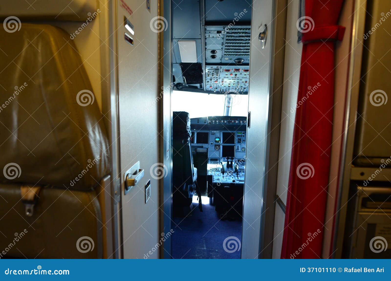 Interior of Empty Cockpit Interior Editorial Image - Image of ...