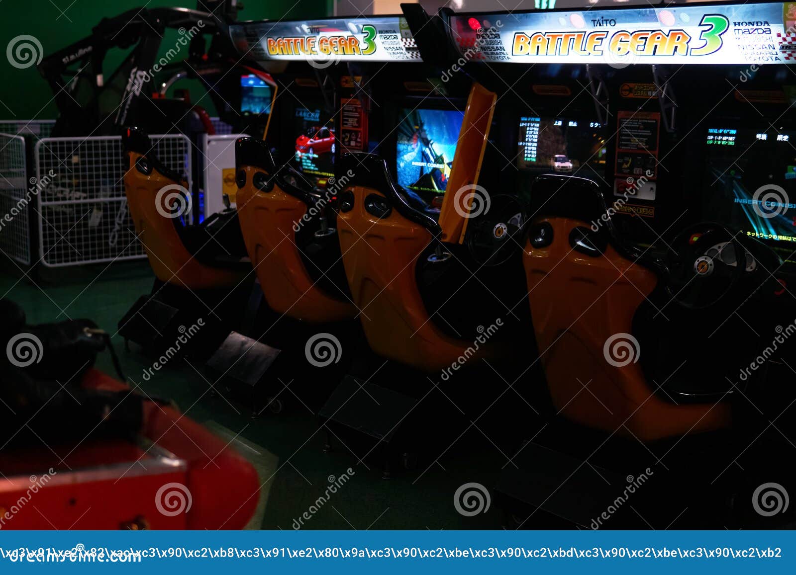Interior of an Empty Darkened Amusement Arcade Hall Editorial Image ...