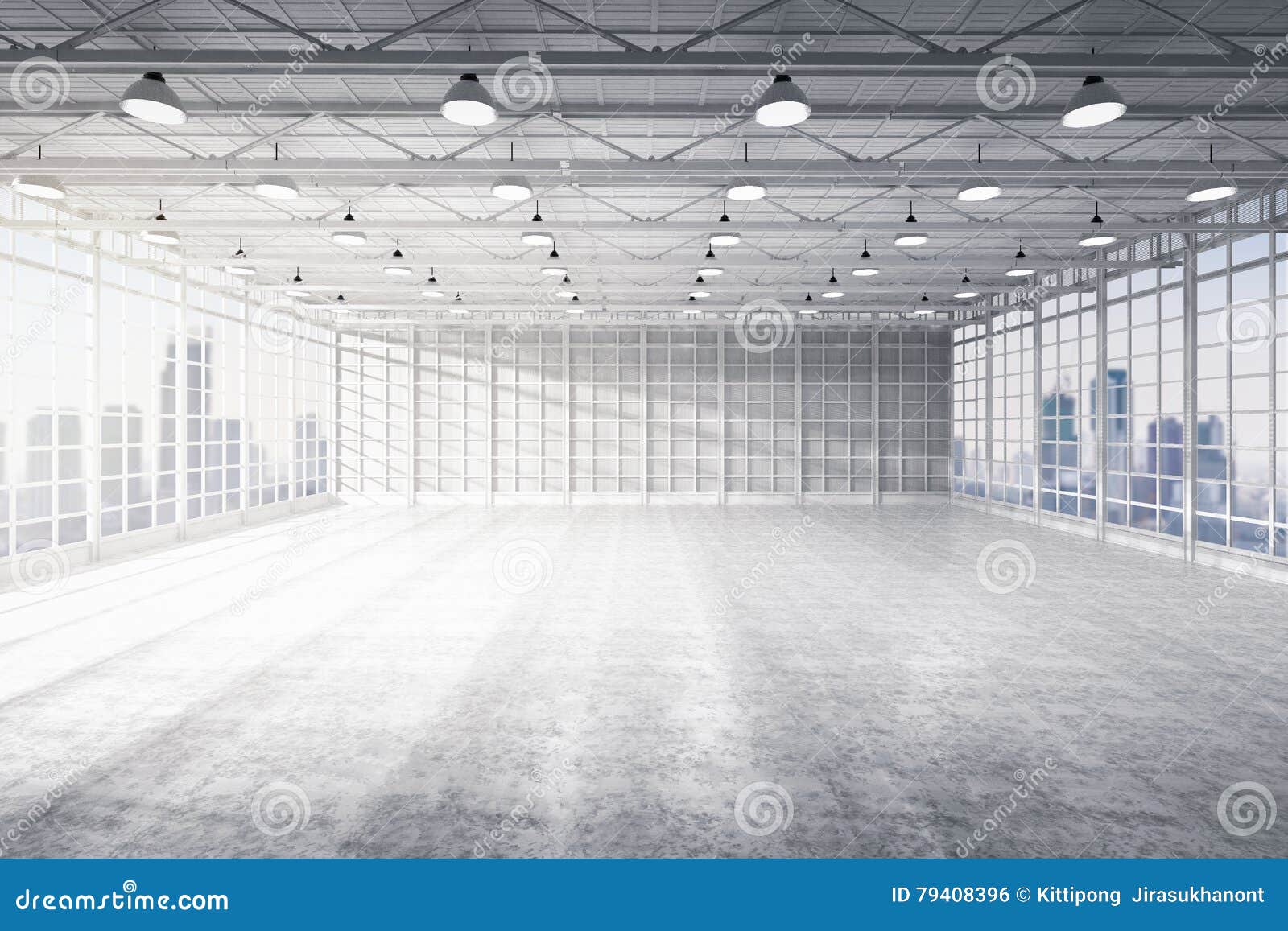 Interior empty factory stock photo. Image of ceiling - 79408396