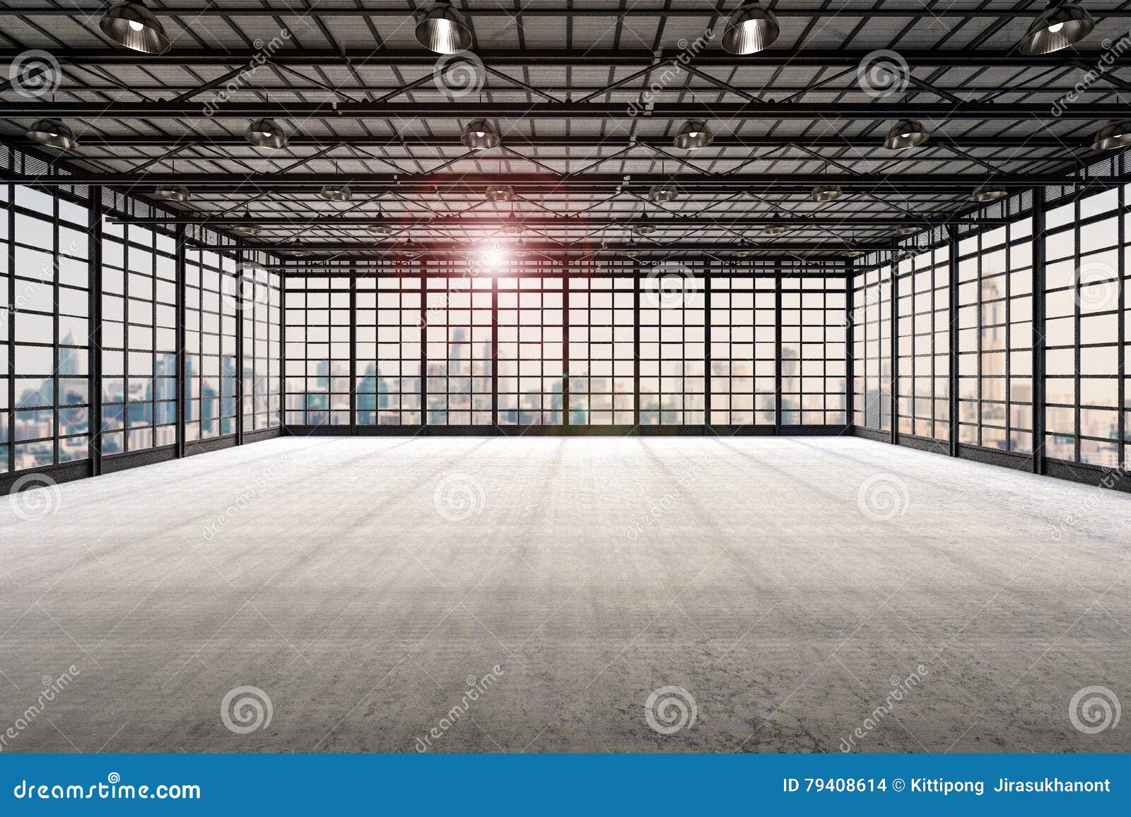 Interior empty factory stock photo. Image of large, empty - 79408614