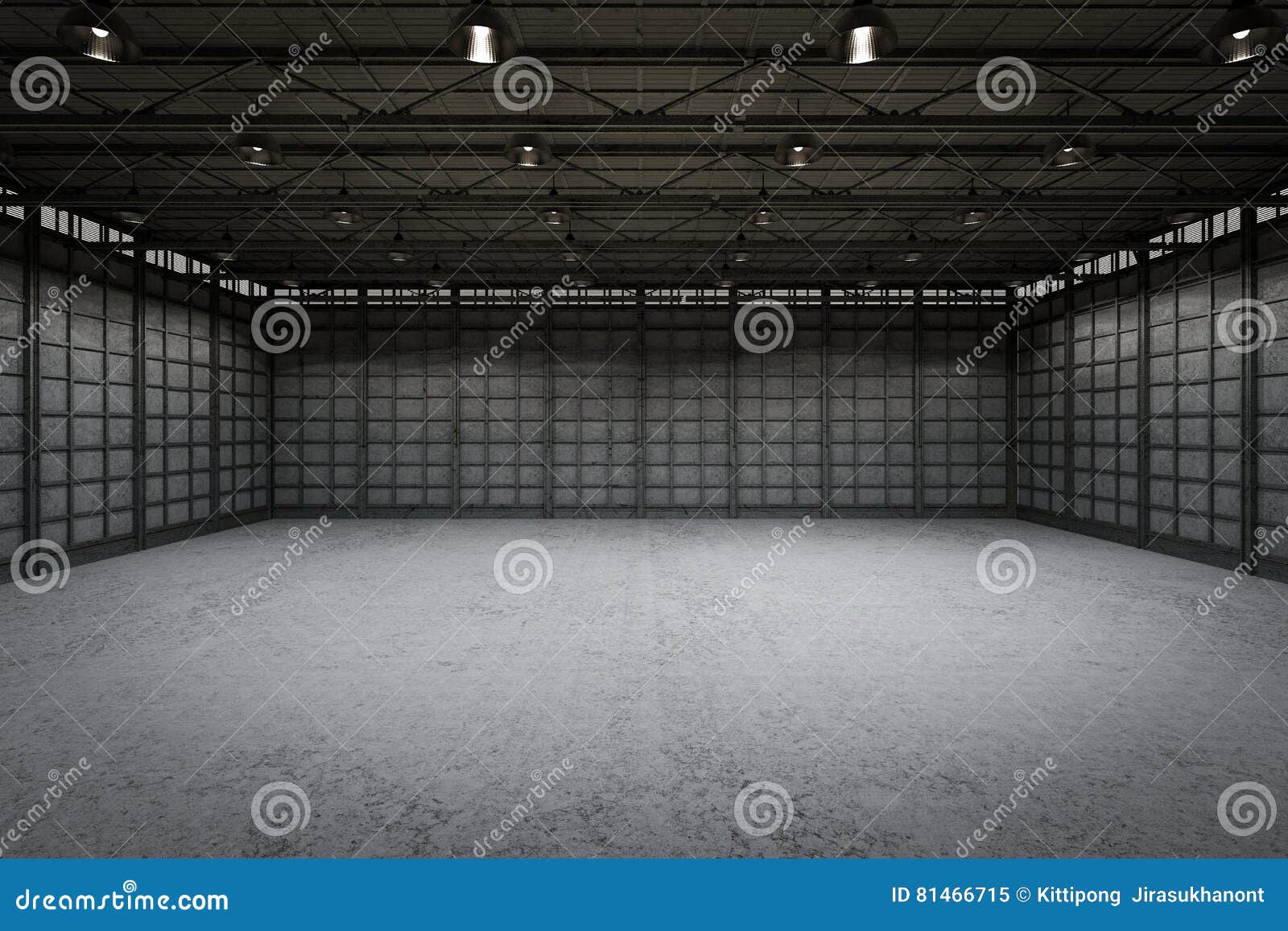 Interior empty factory stock illustration. Illustration of interior ...