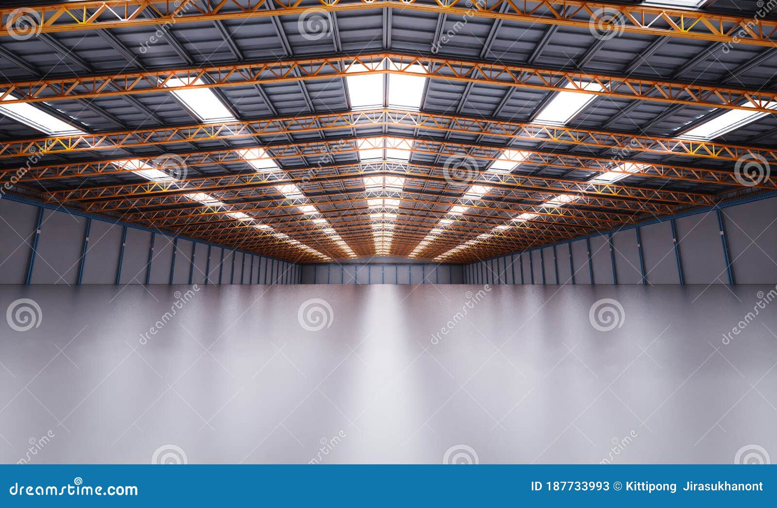 Interior empty factory stock illustration. Illustration of factory ...