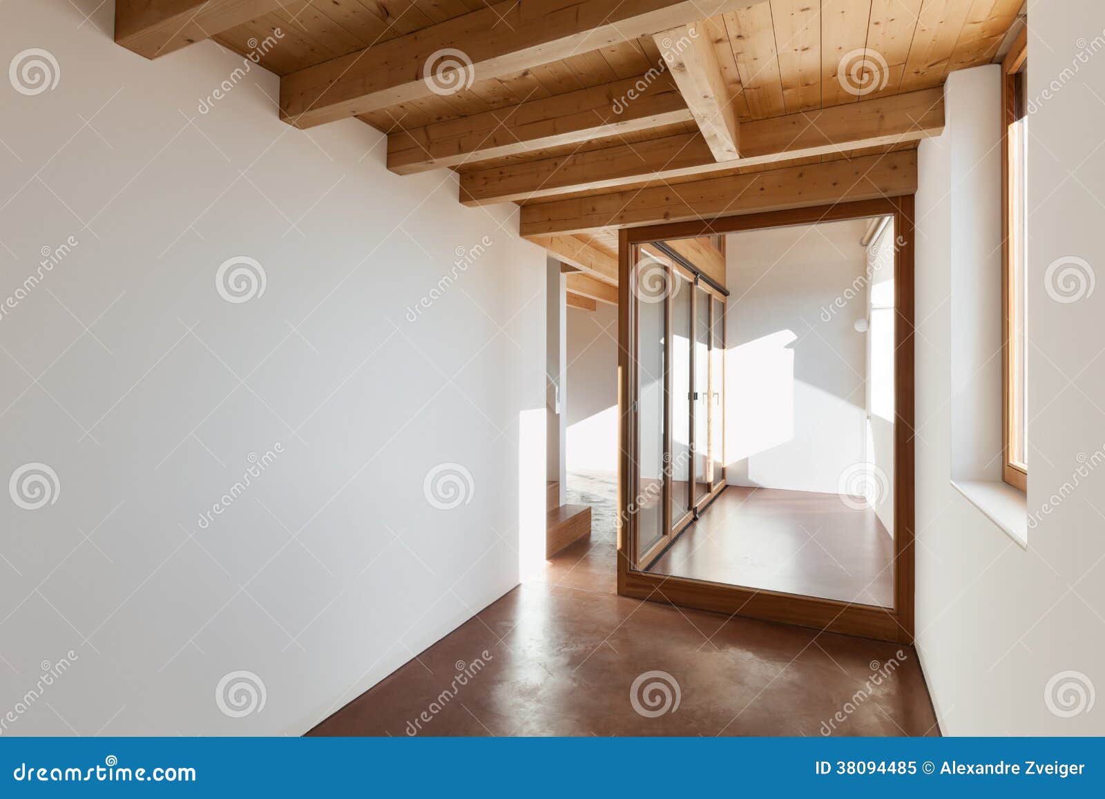 Interior empty home stock image. Image of loft, white - 38094485