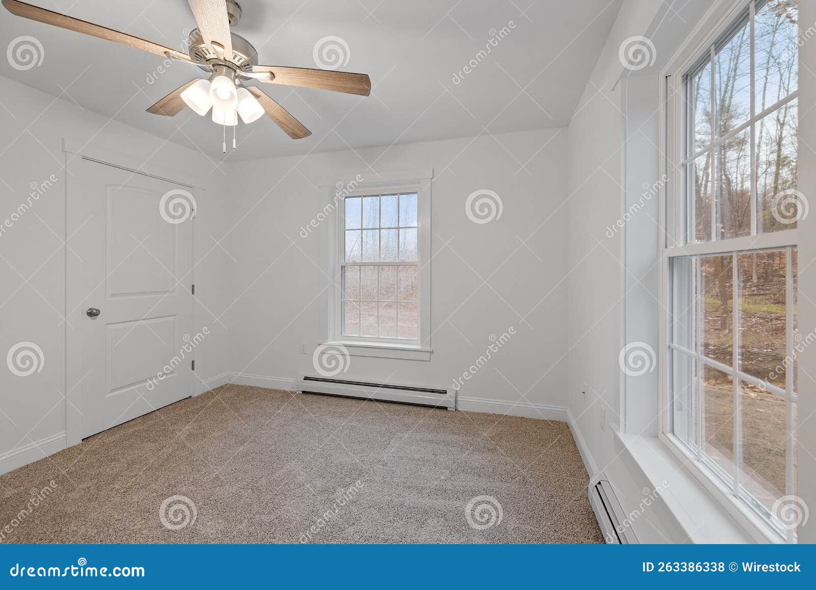 Interior of an Empty House for Sale Stock Photo - Image of modern ...