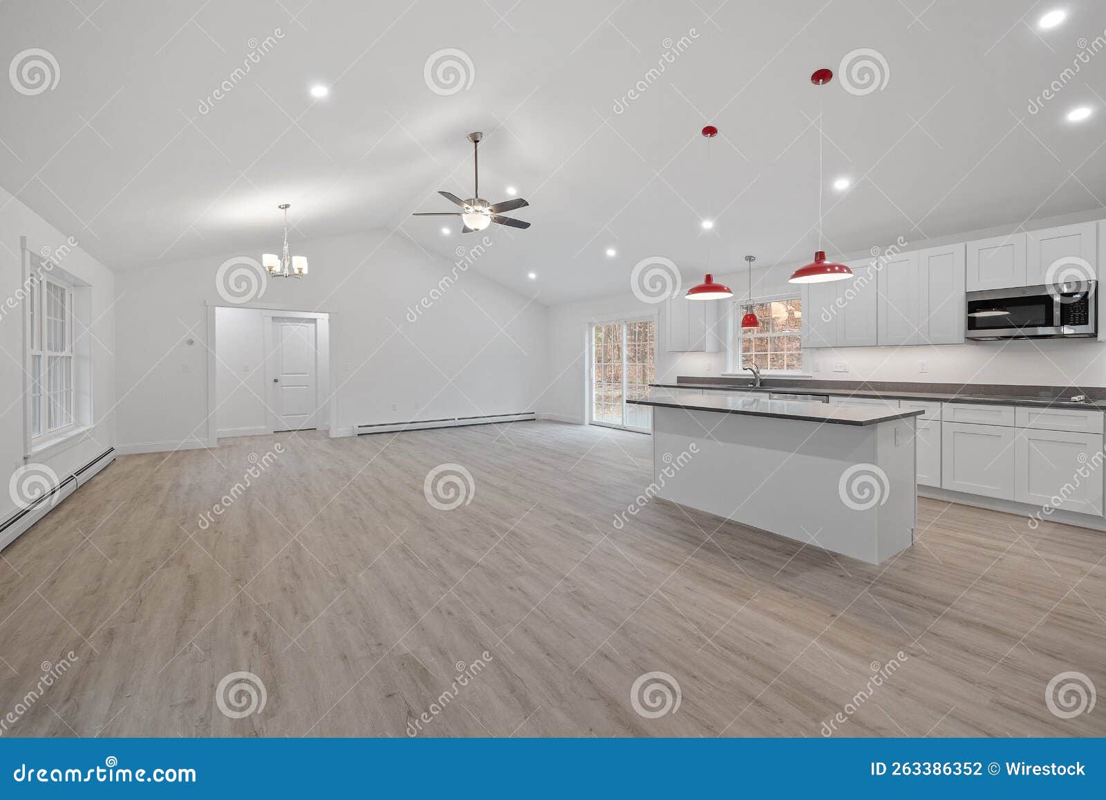 Interior of an Empty House for Sale Stock Photo - Image of empty, room ...