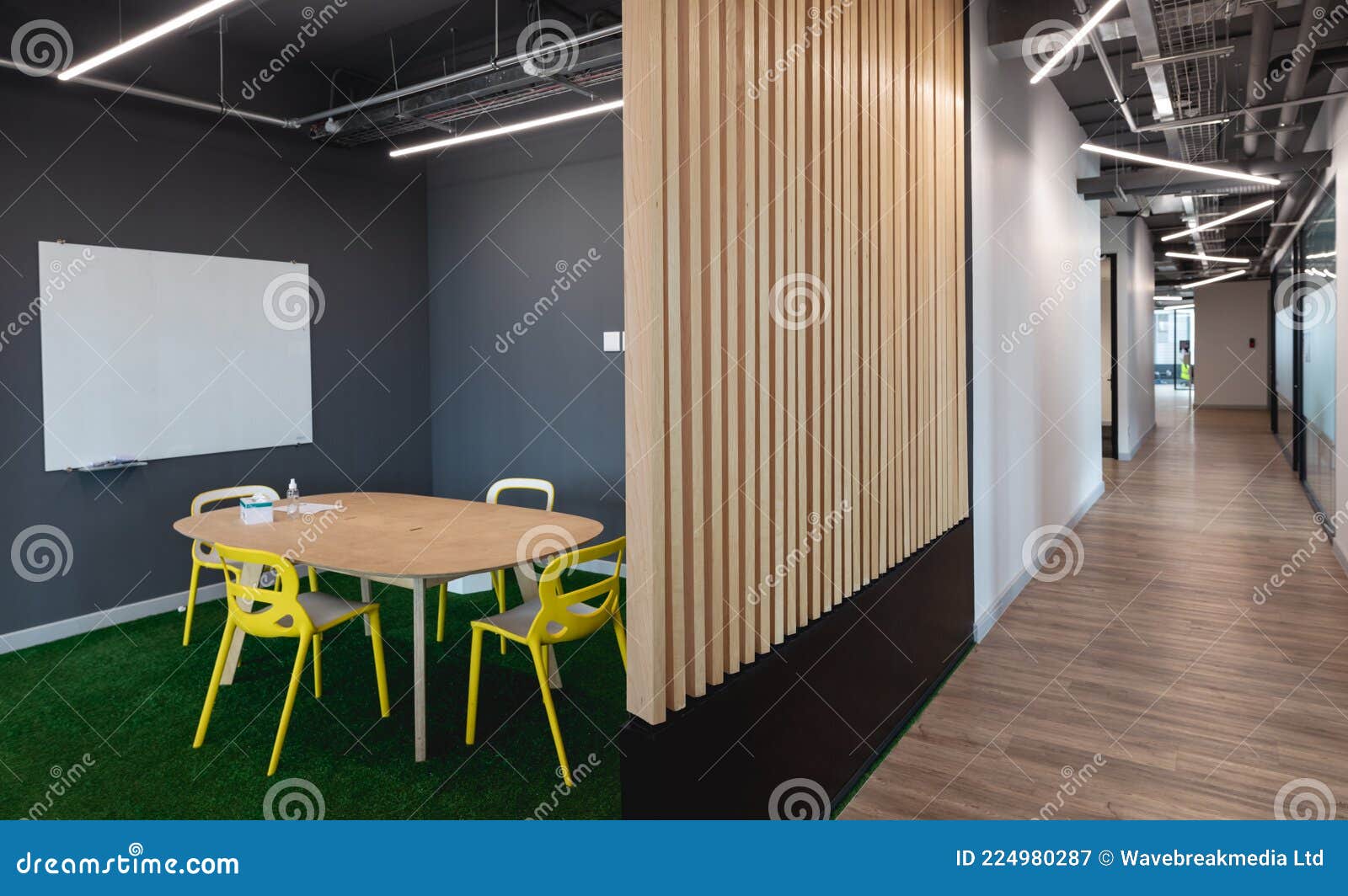 Interior of Empty Meeting Room in Modern Office Stock Image - Image of ...
