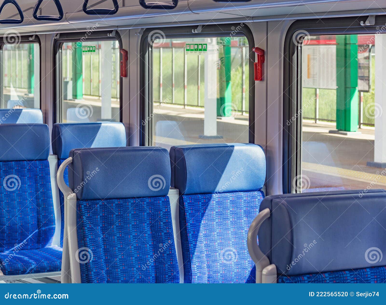 Interior of the Empty Passenger Carriage Stock Photo - Image of ...