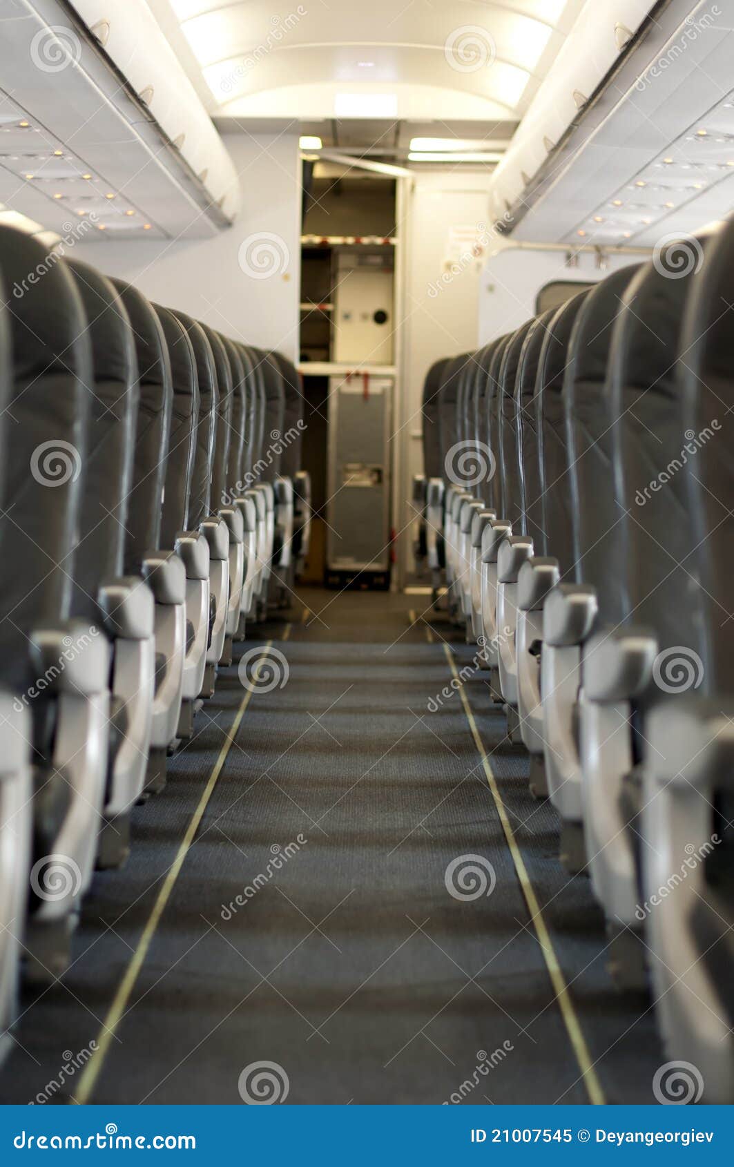 Interior an empty plane stock image. Image of interior - 21007545