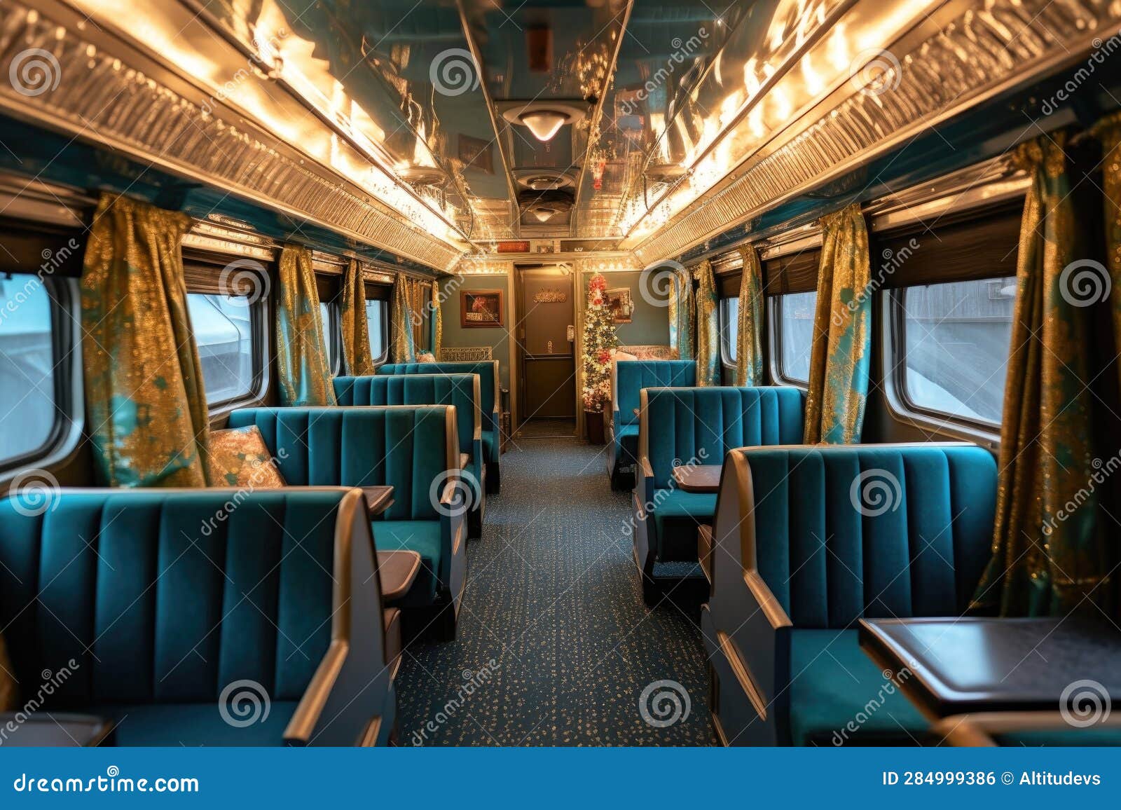 Polar Express With Locomotive Royalty-Free Stock Image | CartoonDealer ...