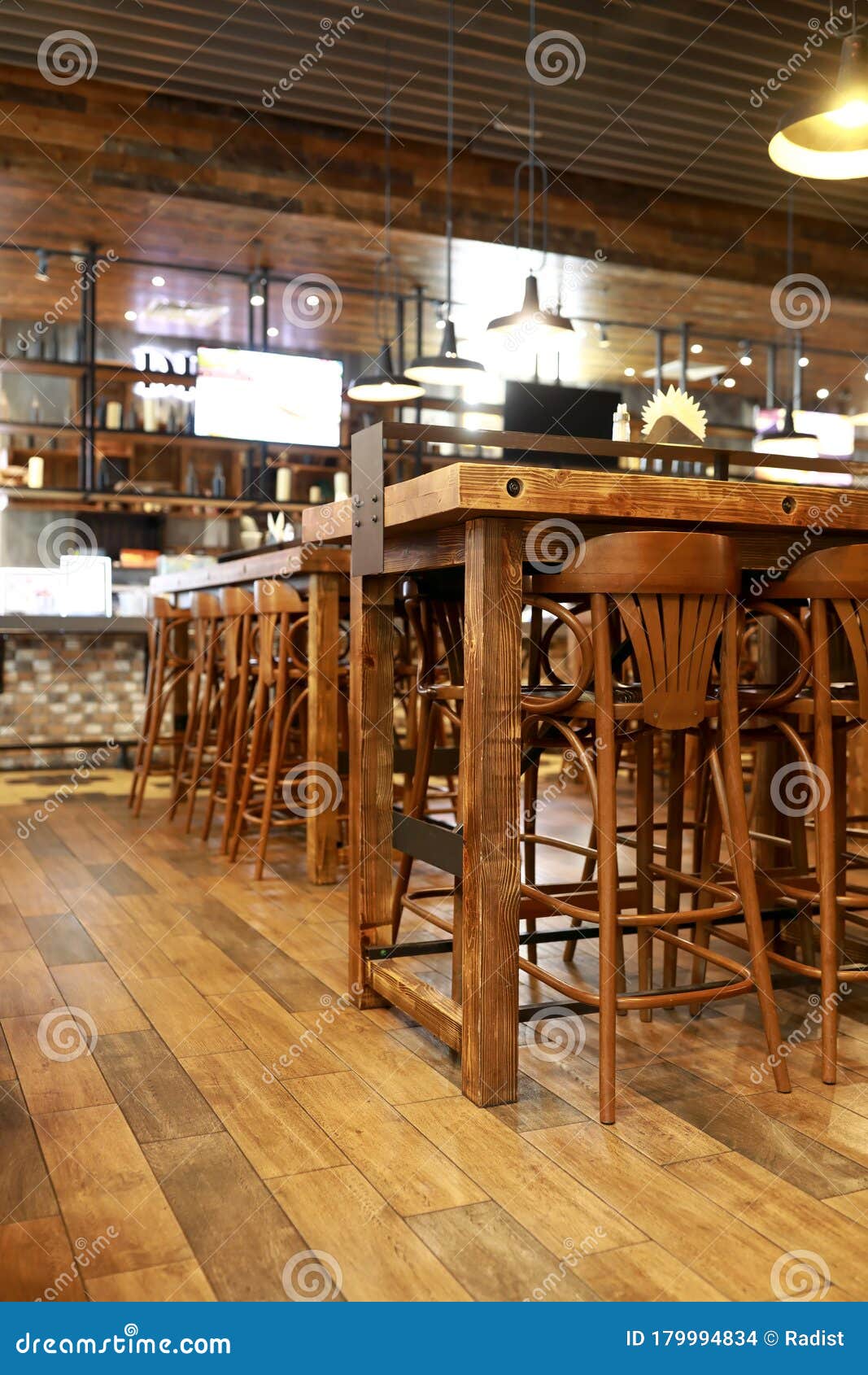 Interior of empty pub stock photo. Image of abstract - 179994834