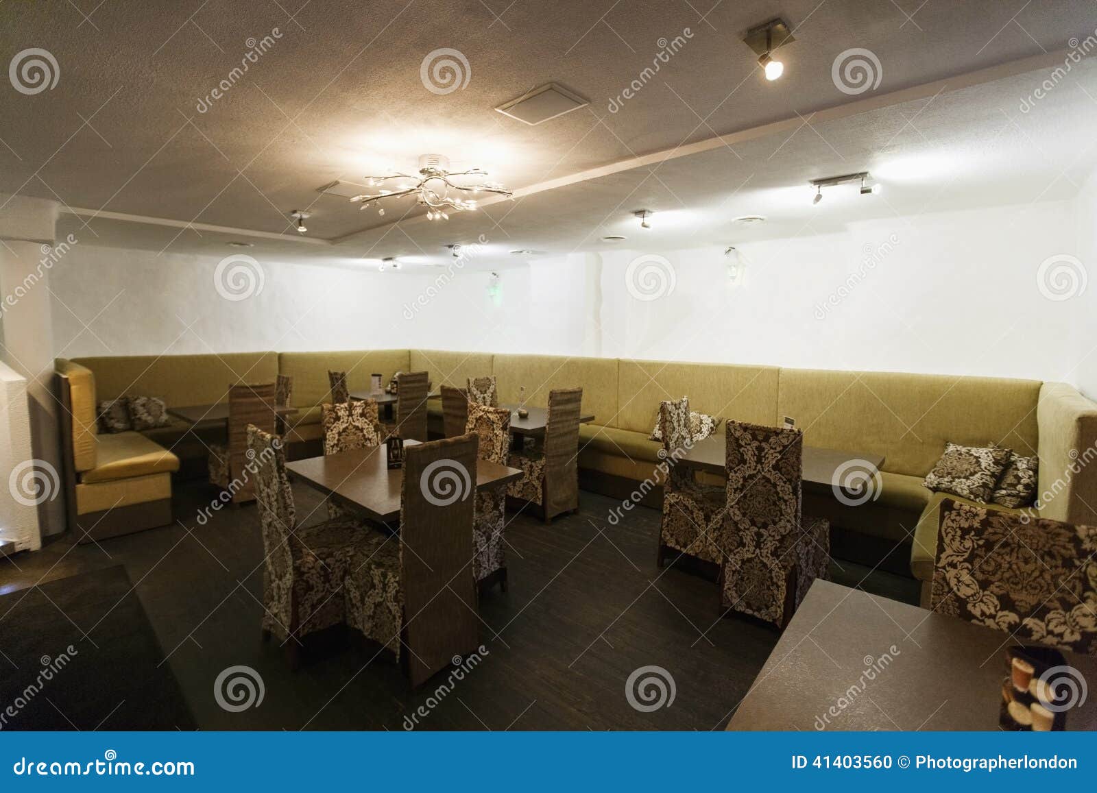 Interior of Empty Restaurant Stock Photo - Image of restaurant, estonia ...