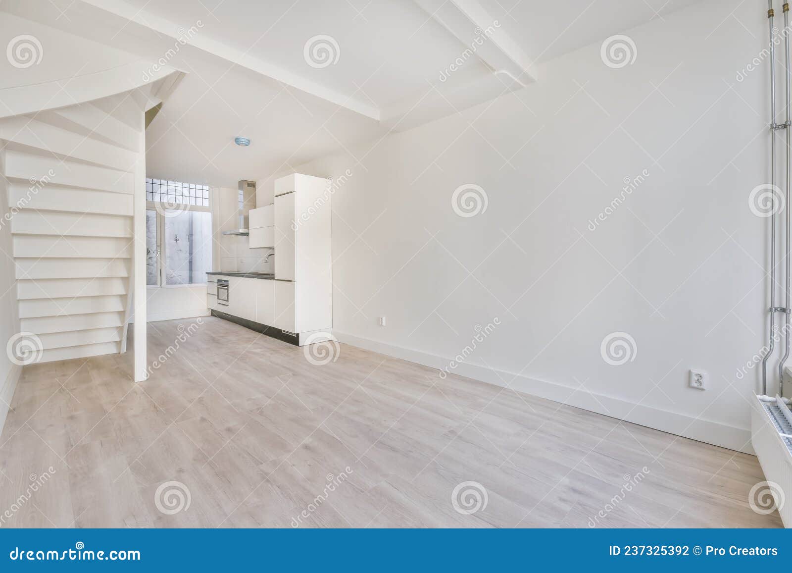 Interior of empty room stock photo. Image of white, home - 237325392