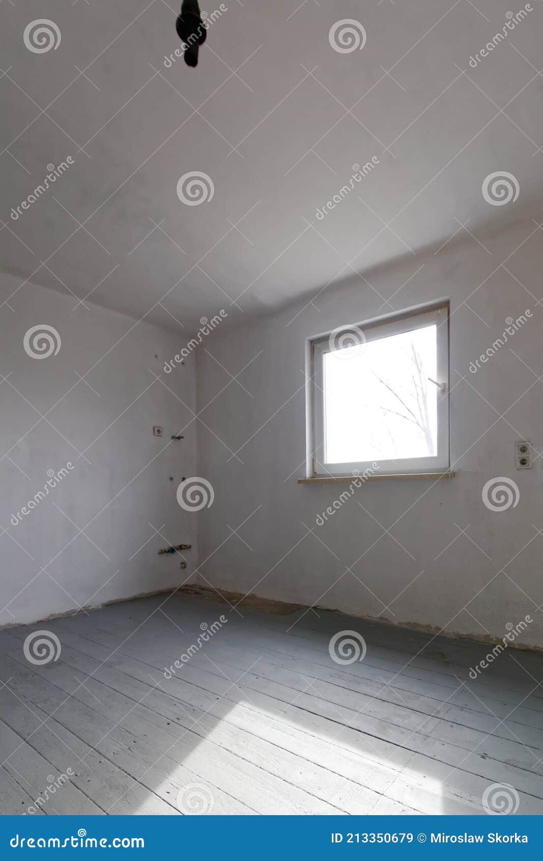 Interior of an empty room stock image. Image of window - 213350679