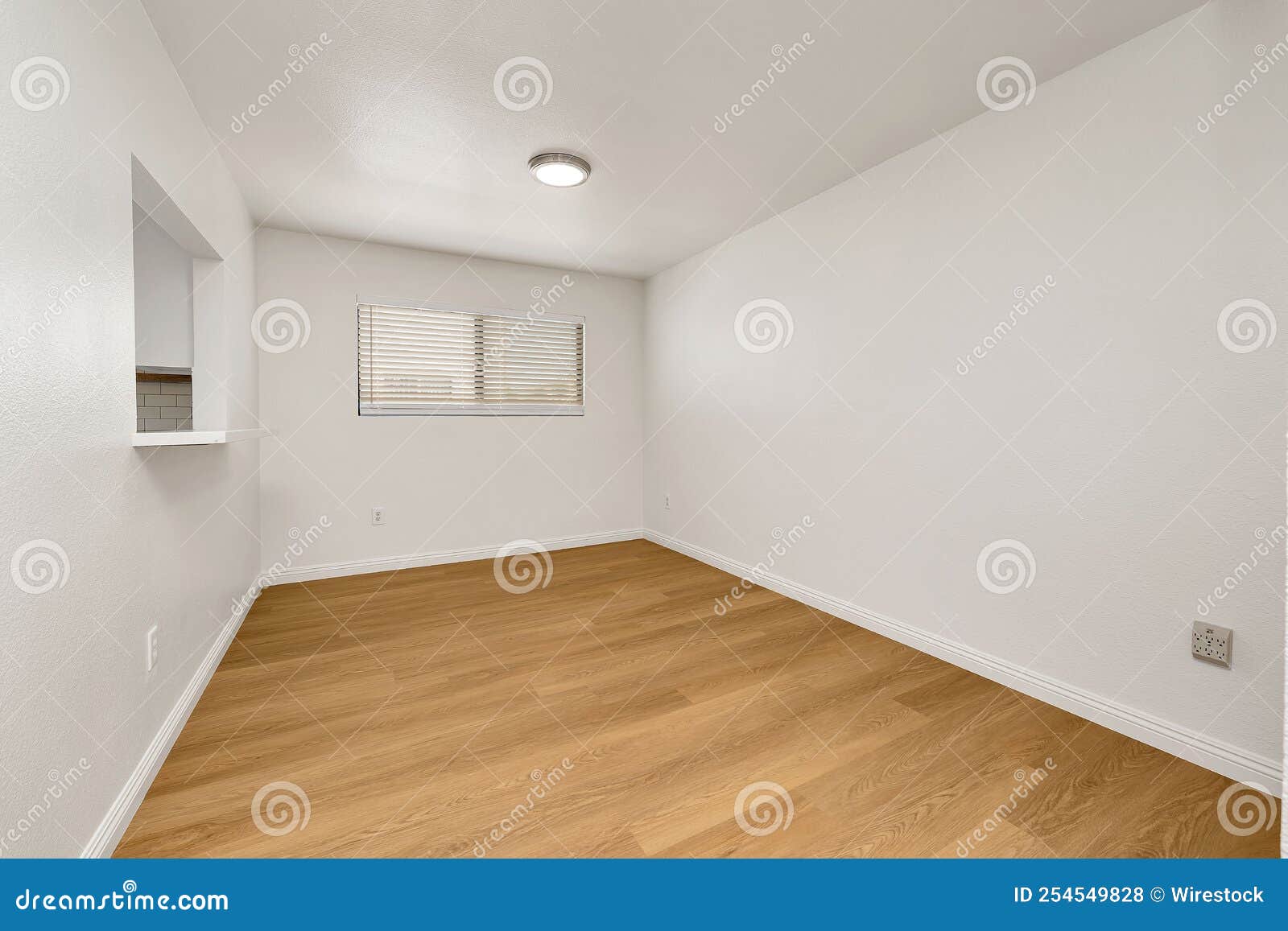 Interior of an Empty Room with with White Walls Stock Photo - Image of ...
