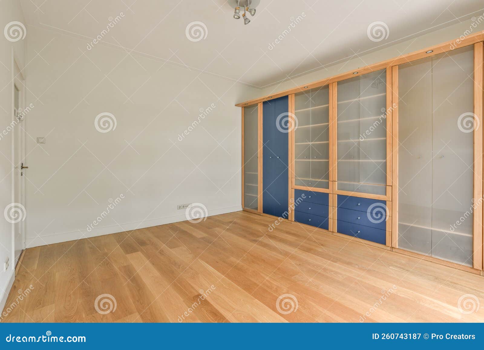 Interior of Empty Room with Windows Stock Image - Image of house ...
