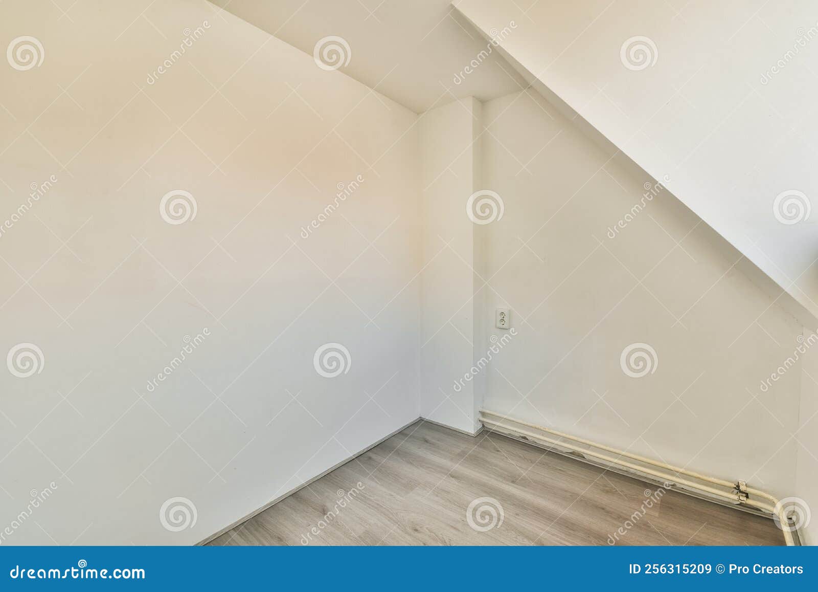 Interior of Empty Room with Windows Stock Image - Image of house ...