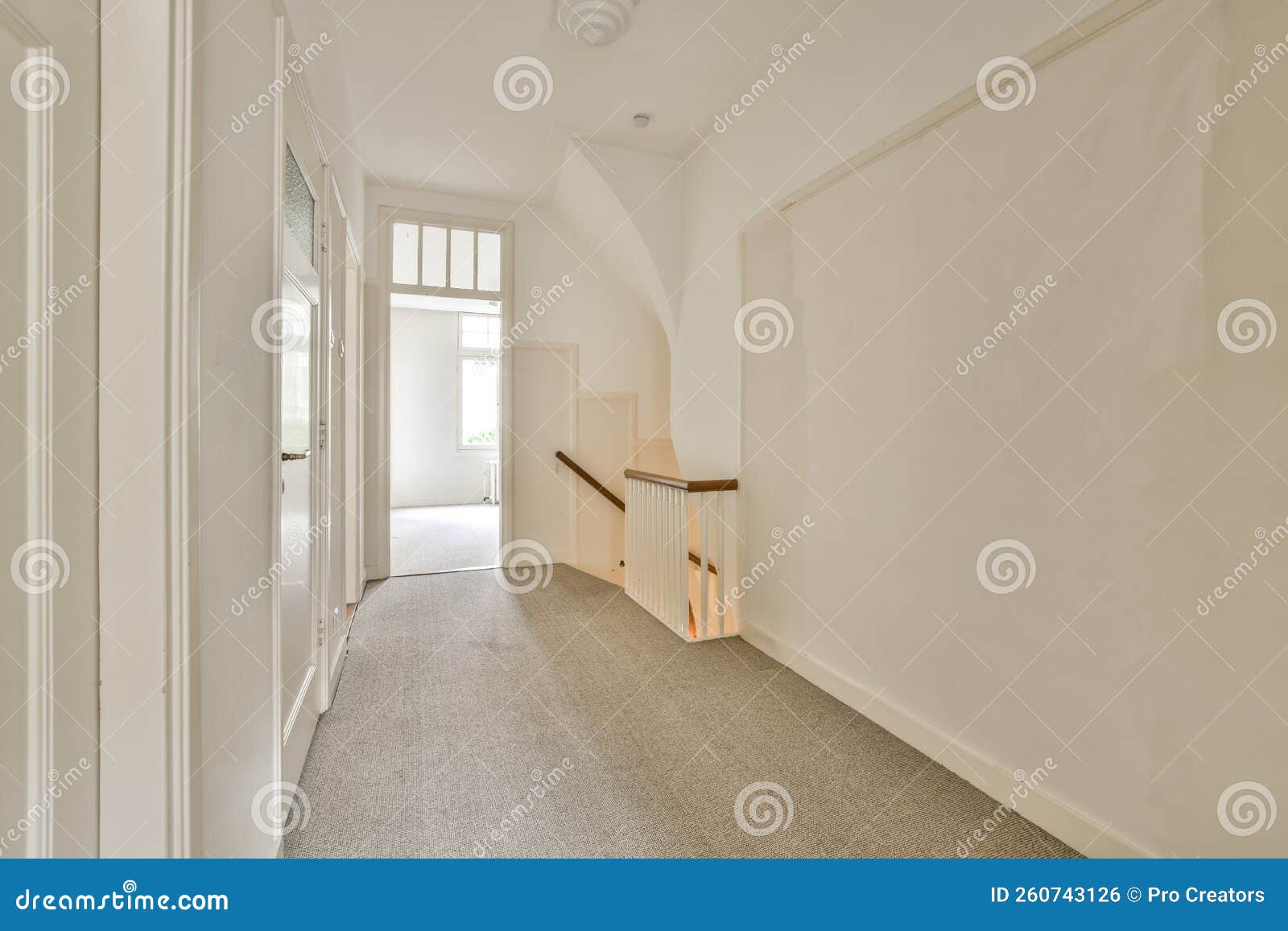 Interior of Empty Room with Windows Stock Photo - Image of home ...